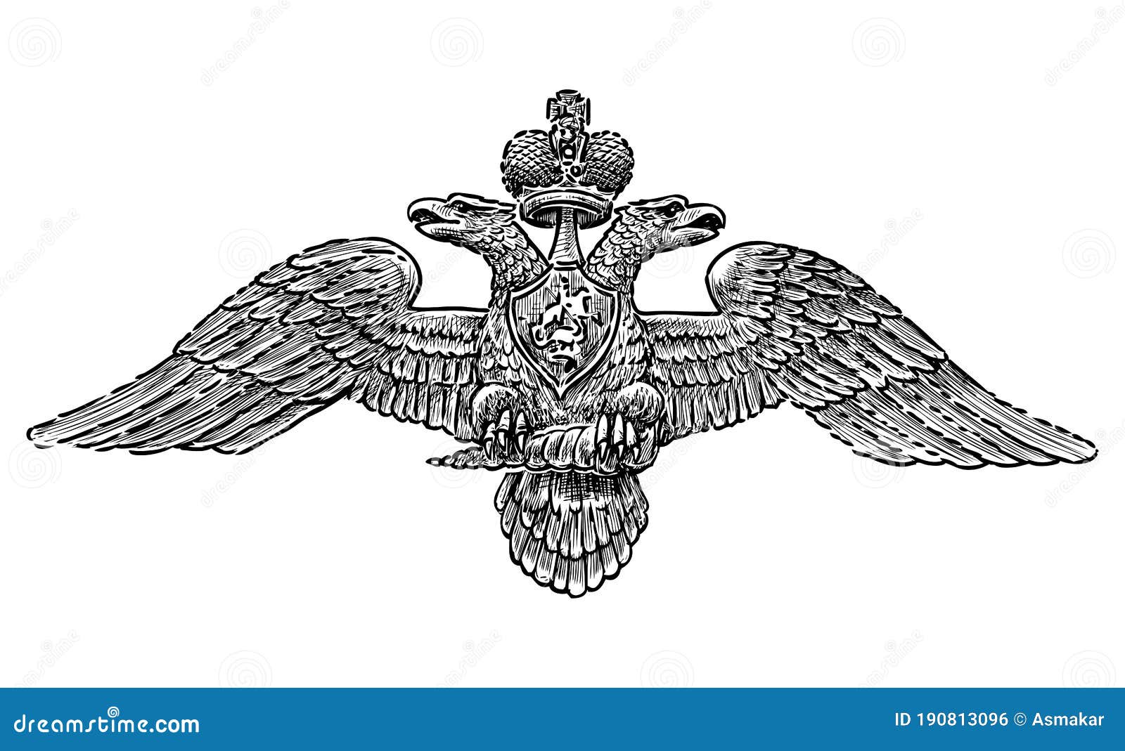 Imperial Eagle Symbol Vector Illustration | CartoonDealer.com #207607156