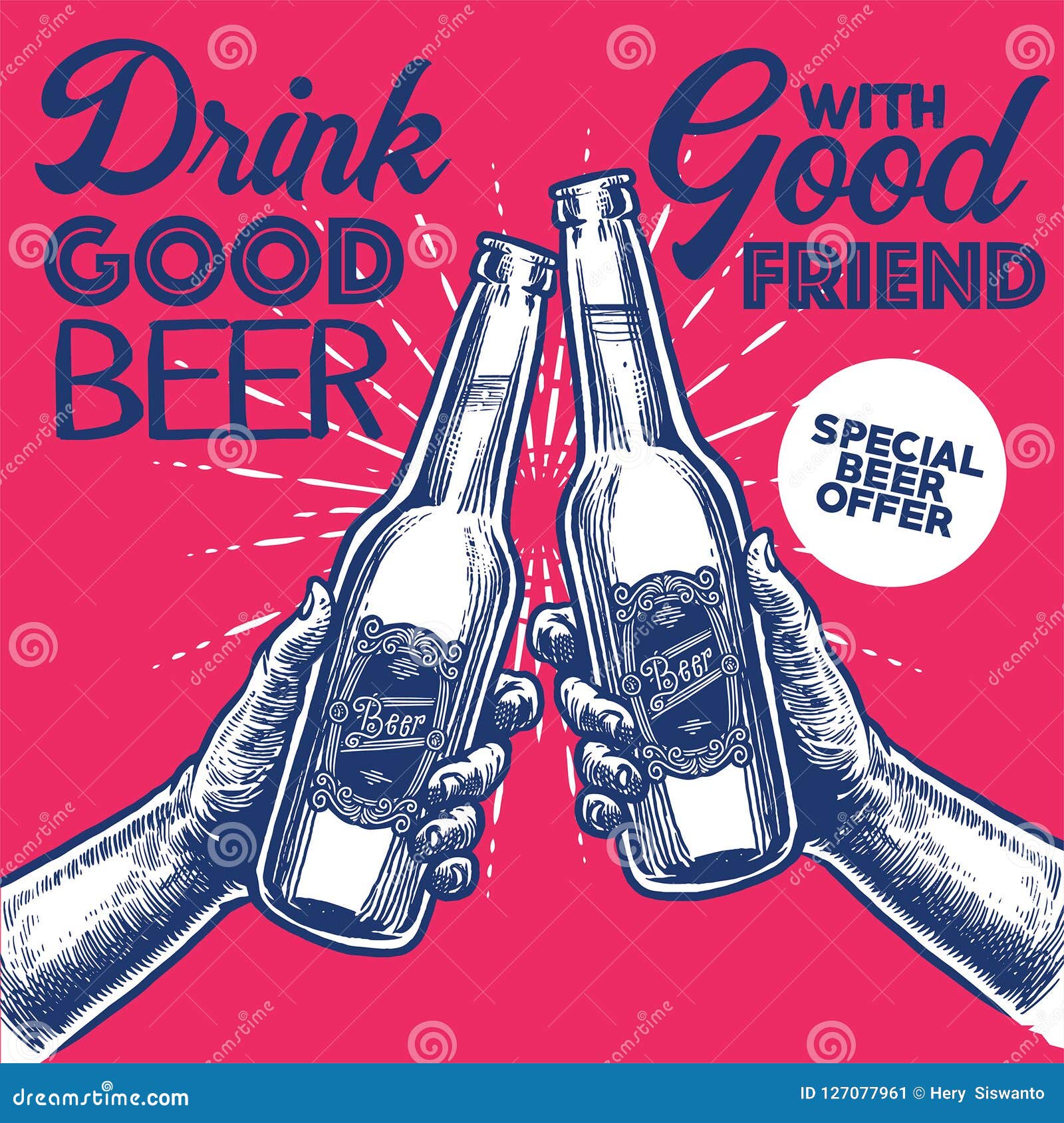 Cheer Beer. Vector Illustration | CartoonDealer.com #49655216