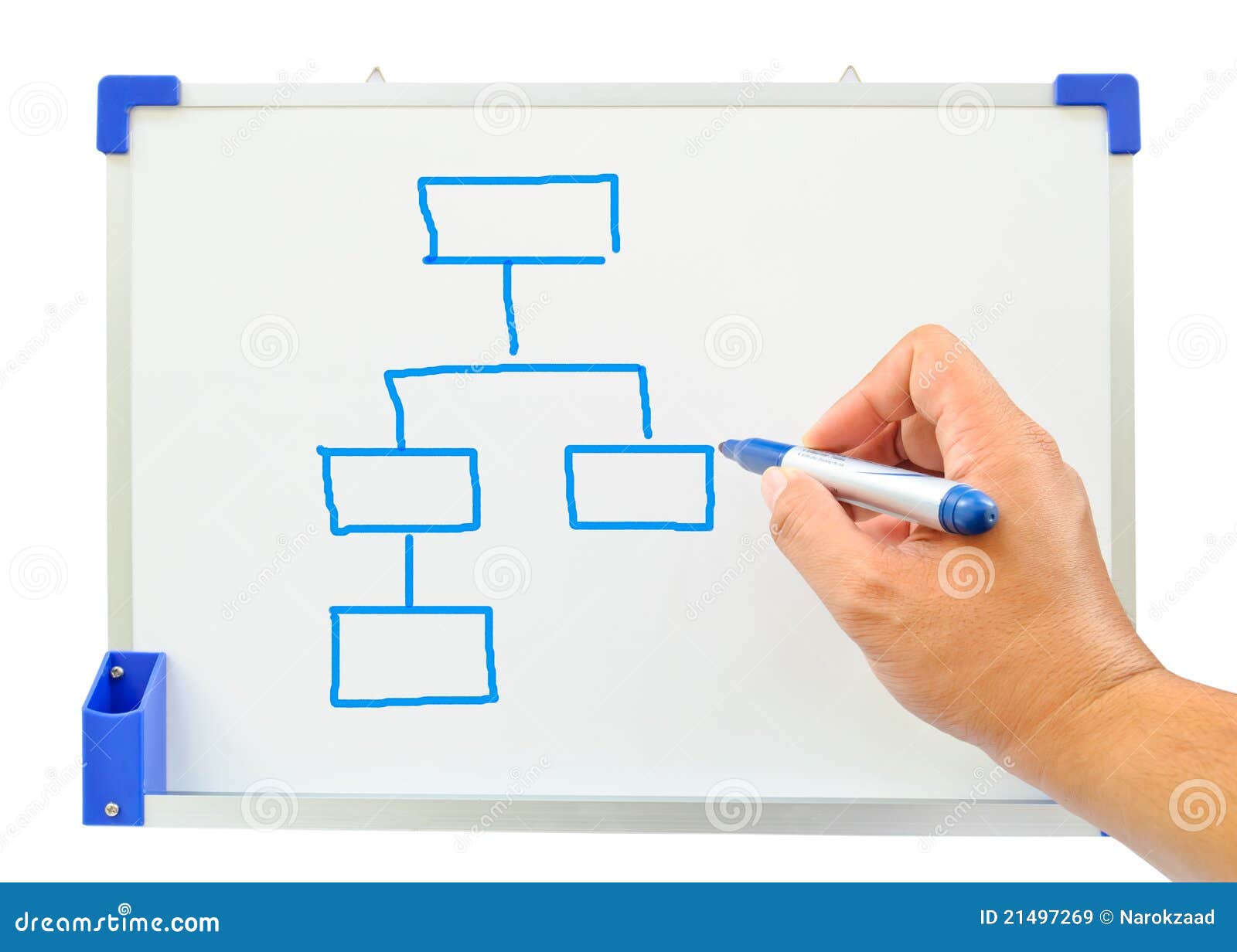 Hand Drawing in a Whiteboard Stock Image - Image of concept, business ...