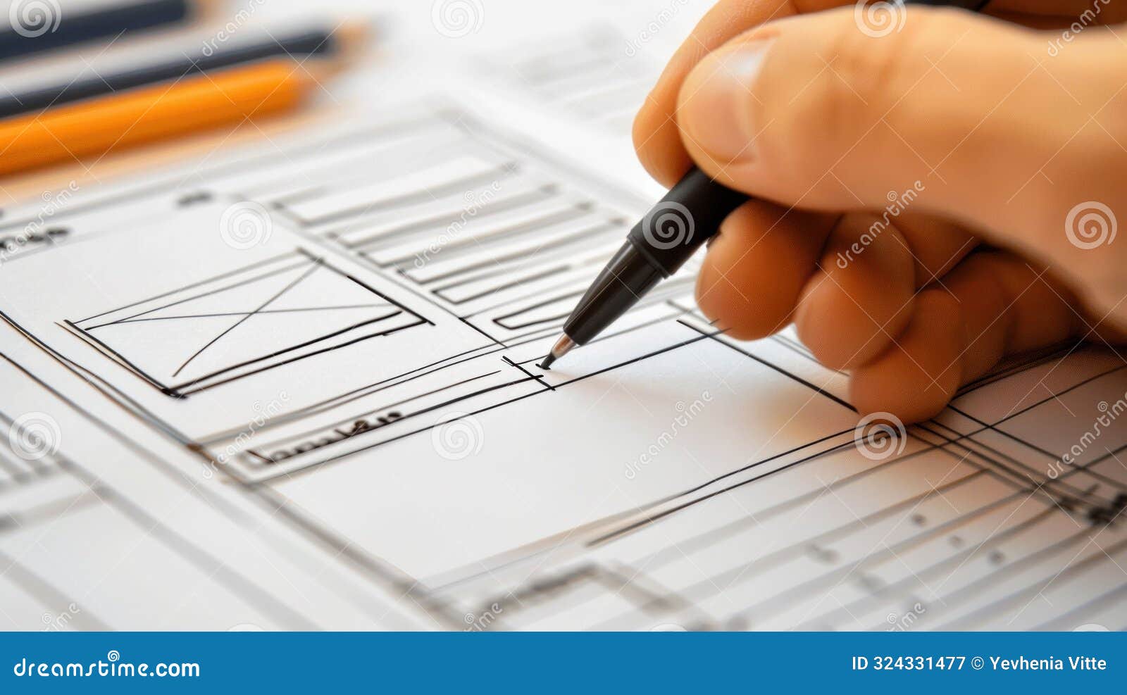 Drawing Wireframe Models Baby Pacifier Template Cartoon Vector ...