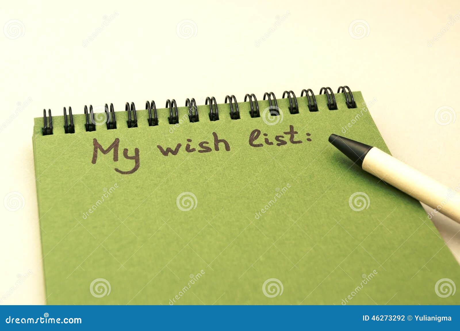 Hand Drawing Wish List on Notebook Stock Photo - Image of binder, idea ...