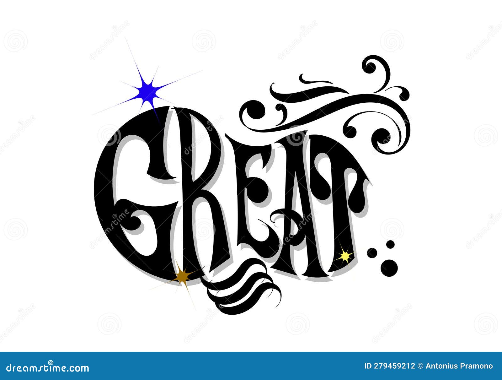 Basic RGB stock illustration. Illustration of calligraphy - 279459212