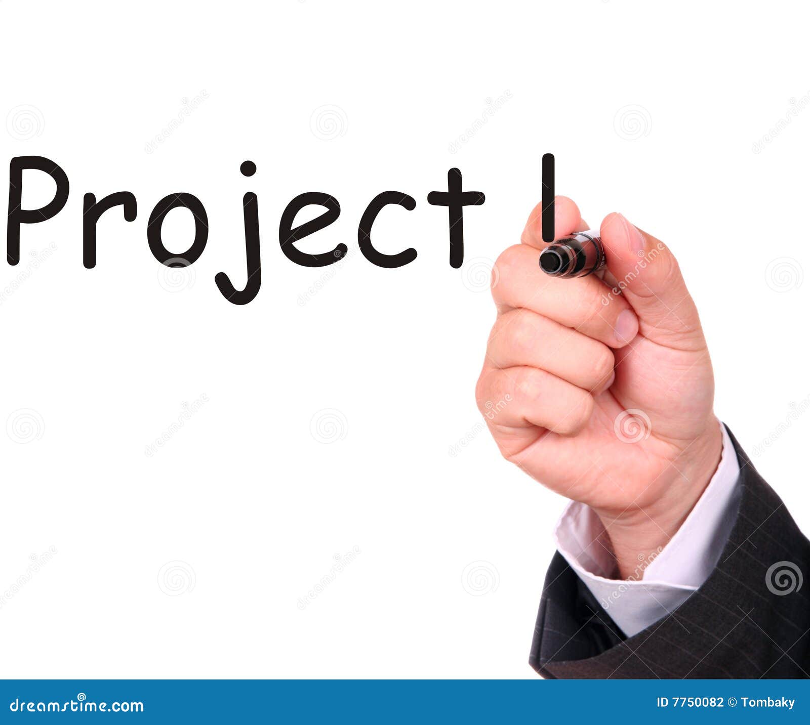 The Word `Project` Spelled Out In Clear Capitals Royalty-Free Stock ...