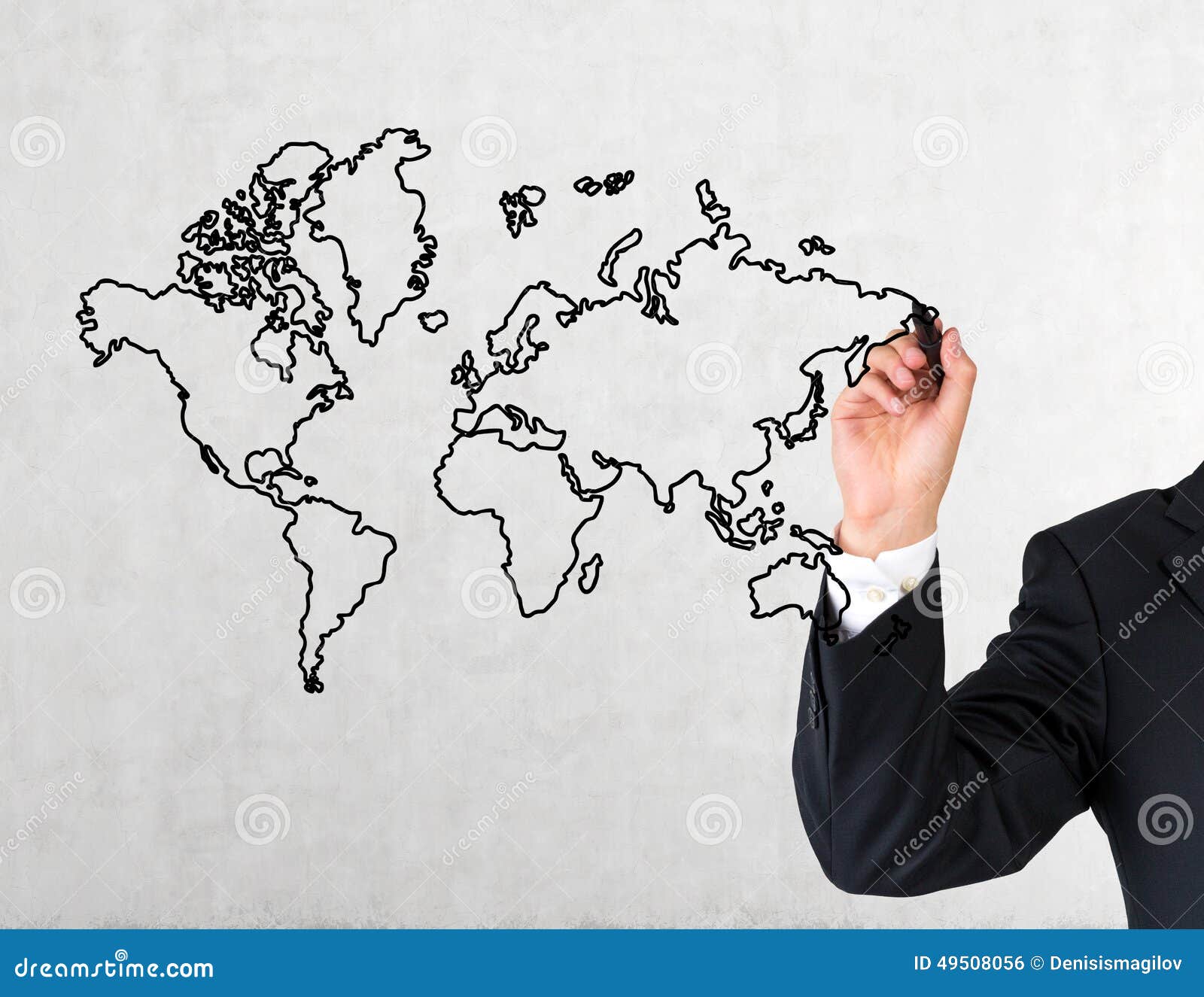 Hand drawing world map stock photo. Image of concrete - 49508056 Hand drawing world map stock photo. Image of concrete - 49508056