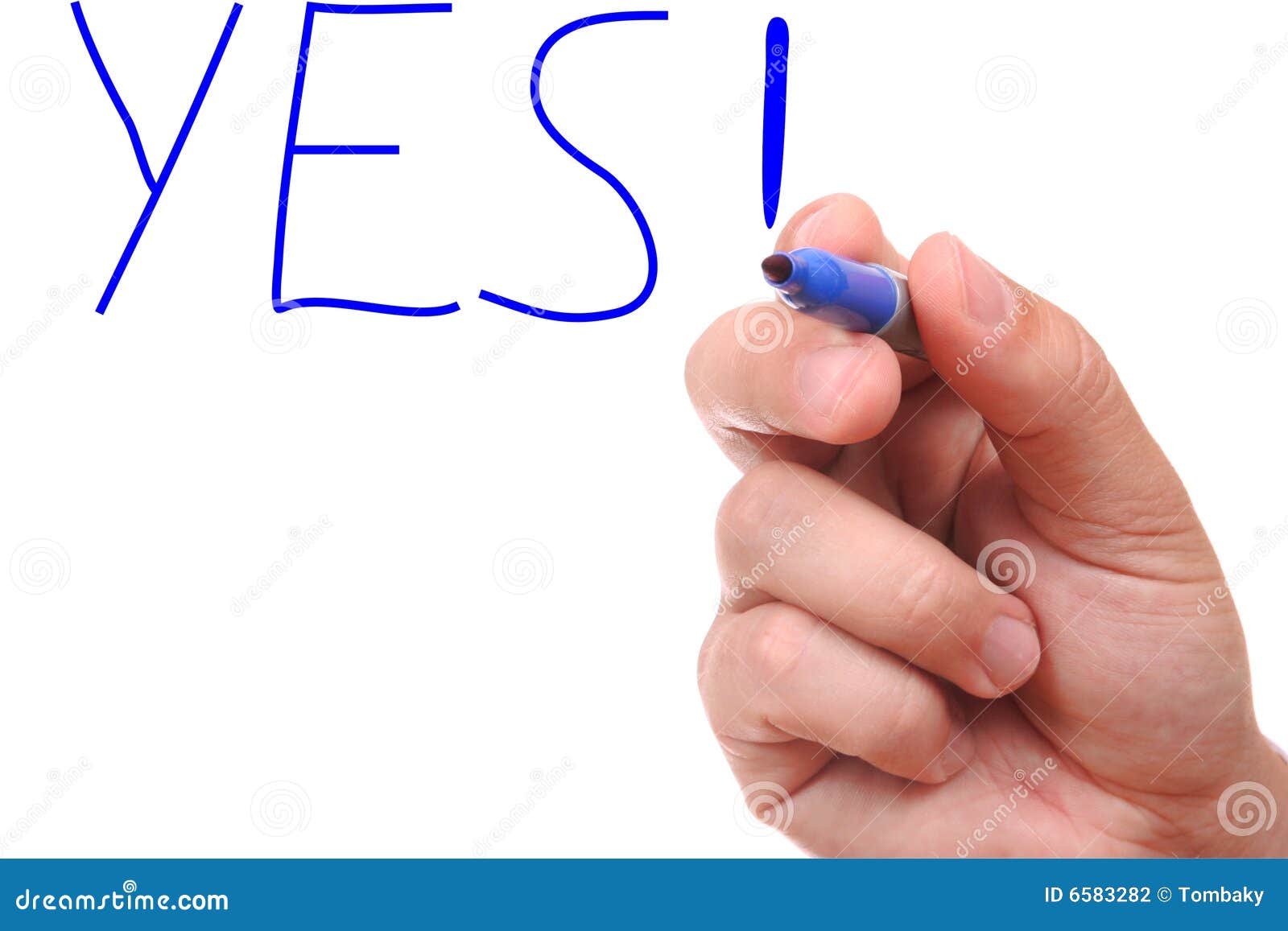 Hand drawing YES word stock photo. Image of consultant - 6583282