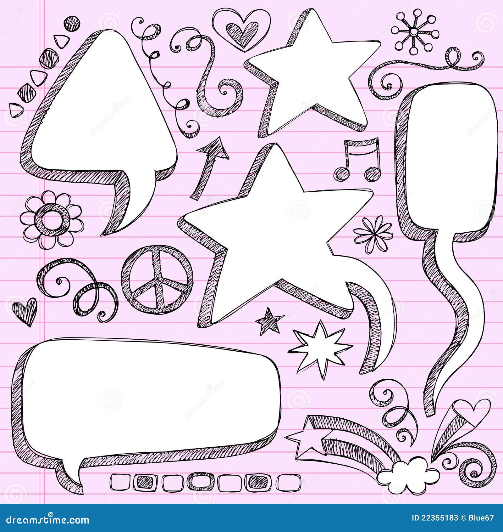 Hand-Drawn 3D Speech Bubbles Sketchy Doodles Stock Vector ... Hand-Drawn 3D Speech Bubbles Sketchy Doodles Stock Vector ...