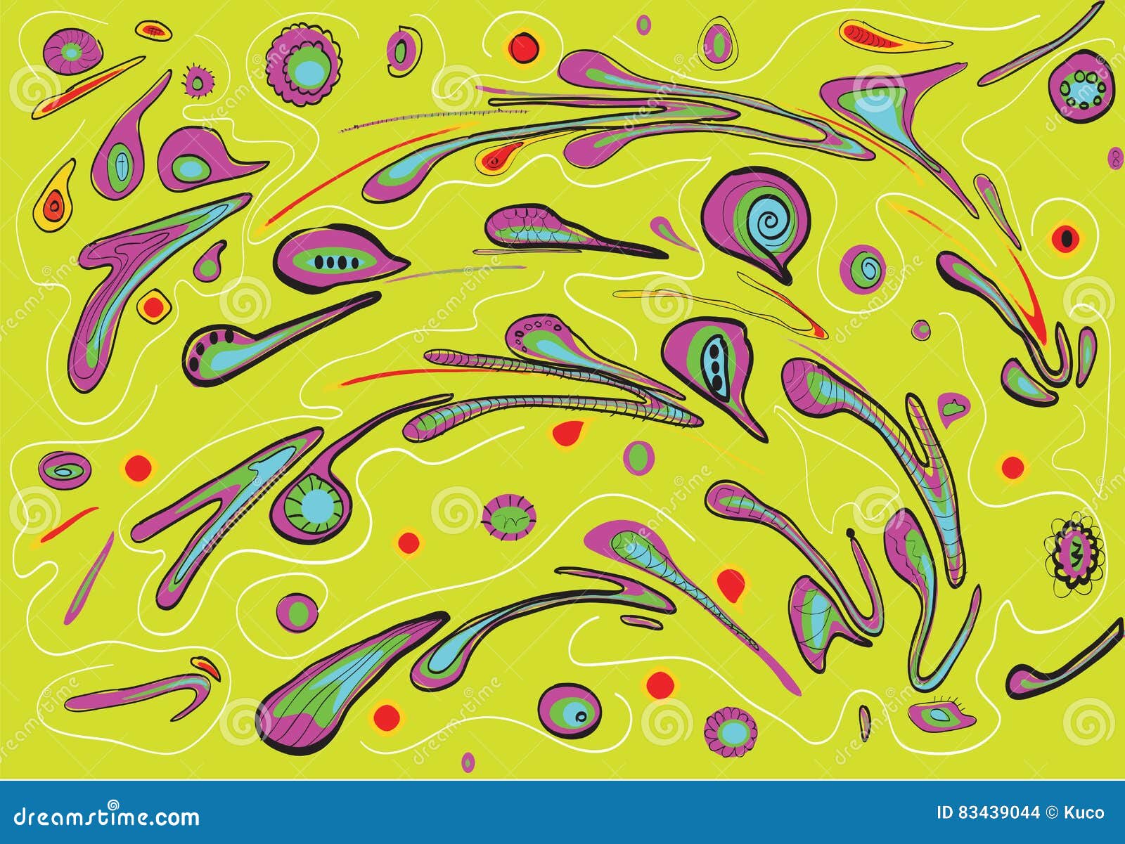 Hand Drawn Abstract Background Stock Vector - Illustration of pattern ...