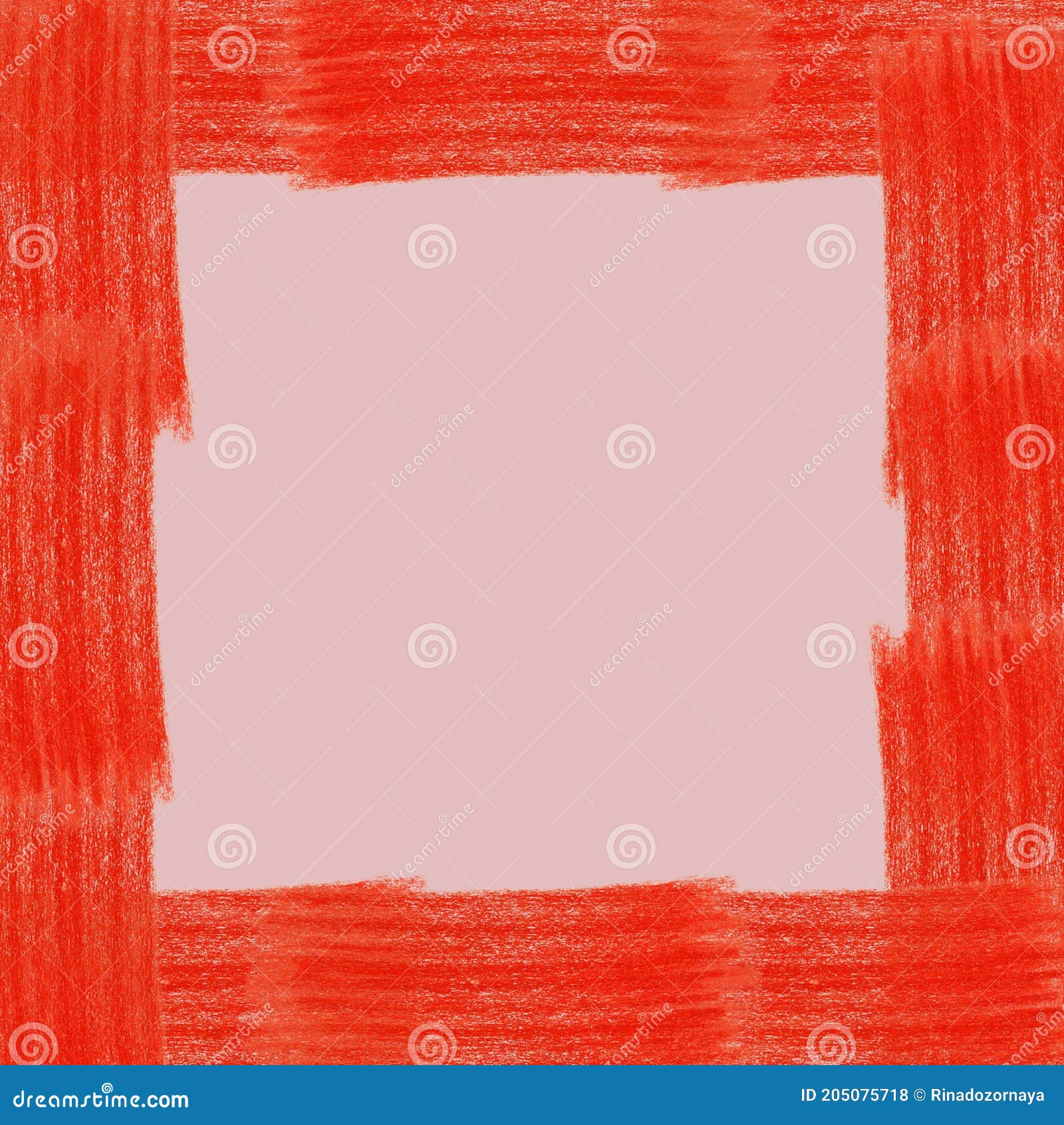 Hand Drawn Abstract Color Pencil Frame for Holiday Stock Photo - Image ...