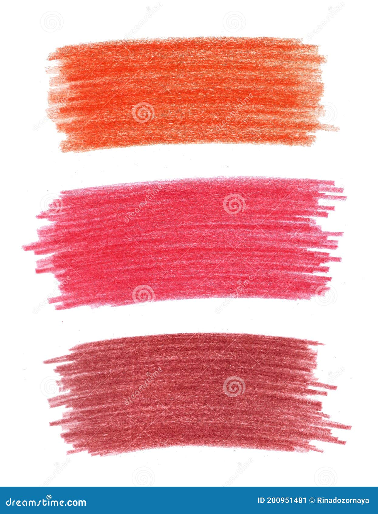 Hand Drawn Abstract Color Pencil Isolated Scribbles Stock Image - Image ...