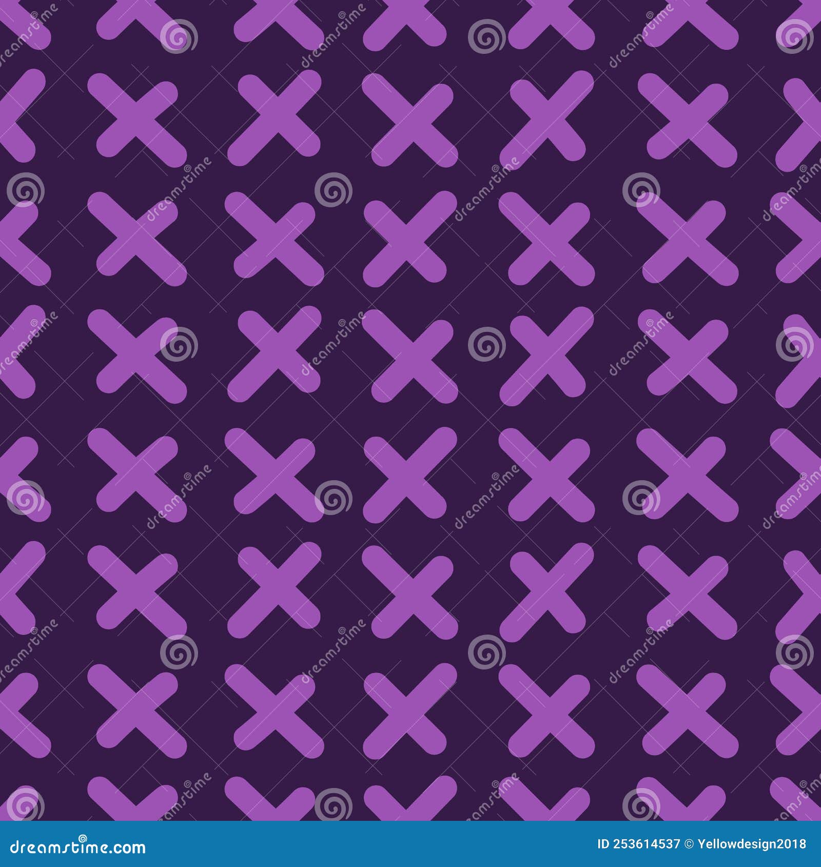 Hand Drawn Abstract Cross Seamless Pattern. Plus Sign Endless Wallpaper ...