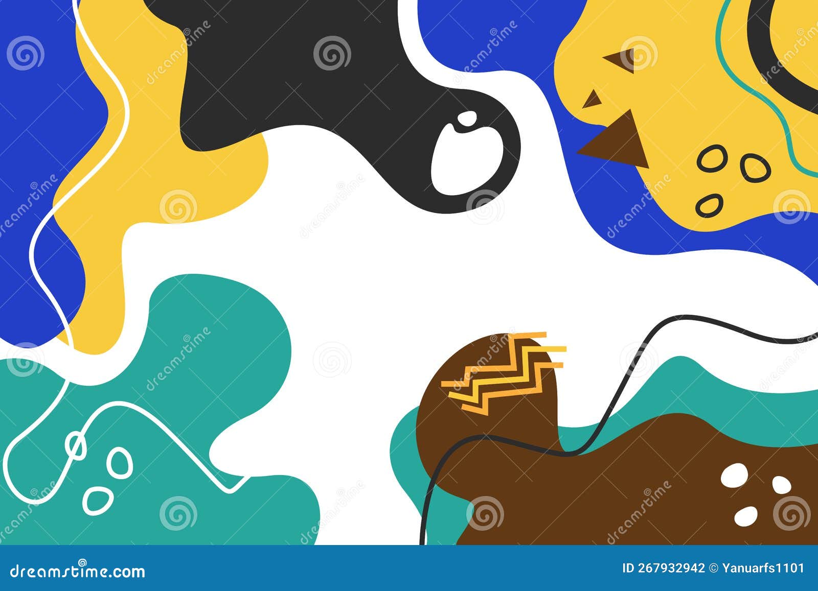 Hand Drawn Abstract Doodle Background Illustration Stock Illustration ...