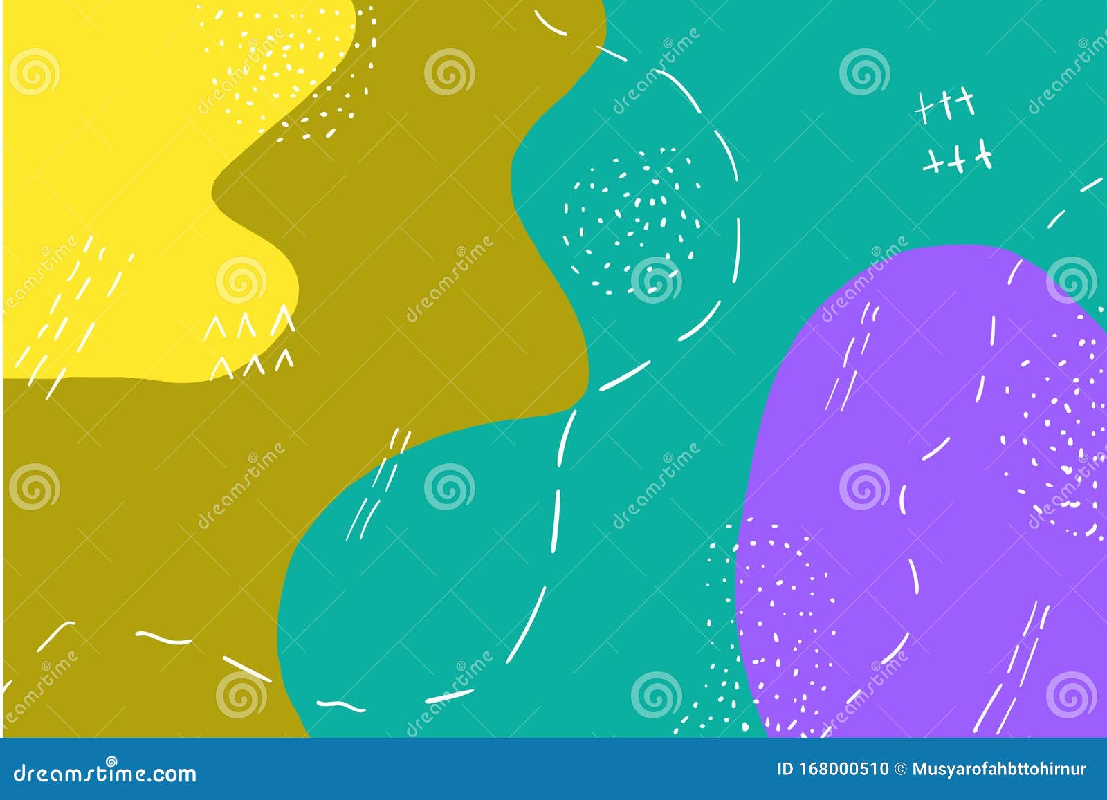 Hand Drawn Abstract Fun Color Pattern Cartoon Texture for Doodle ...