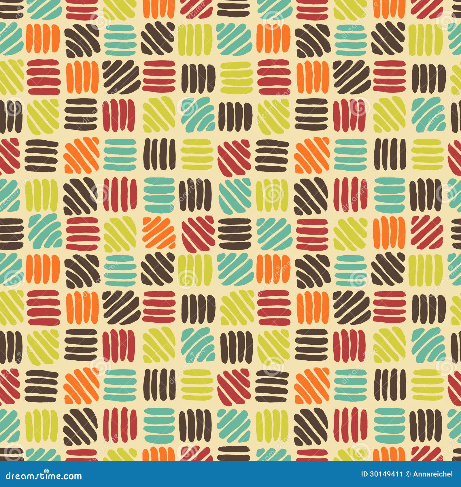 Abstract Retro Seamless Pattern Stock Vector - Illustration of argyle ...