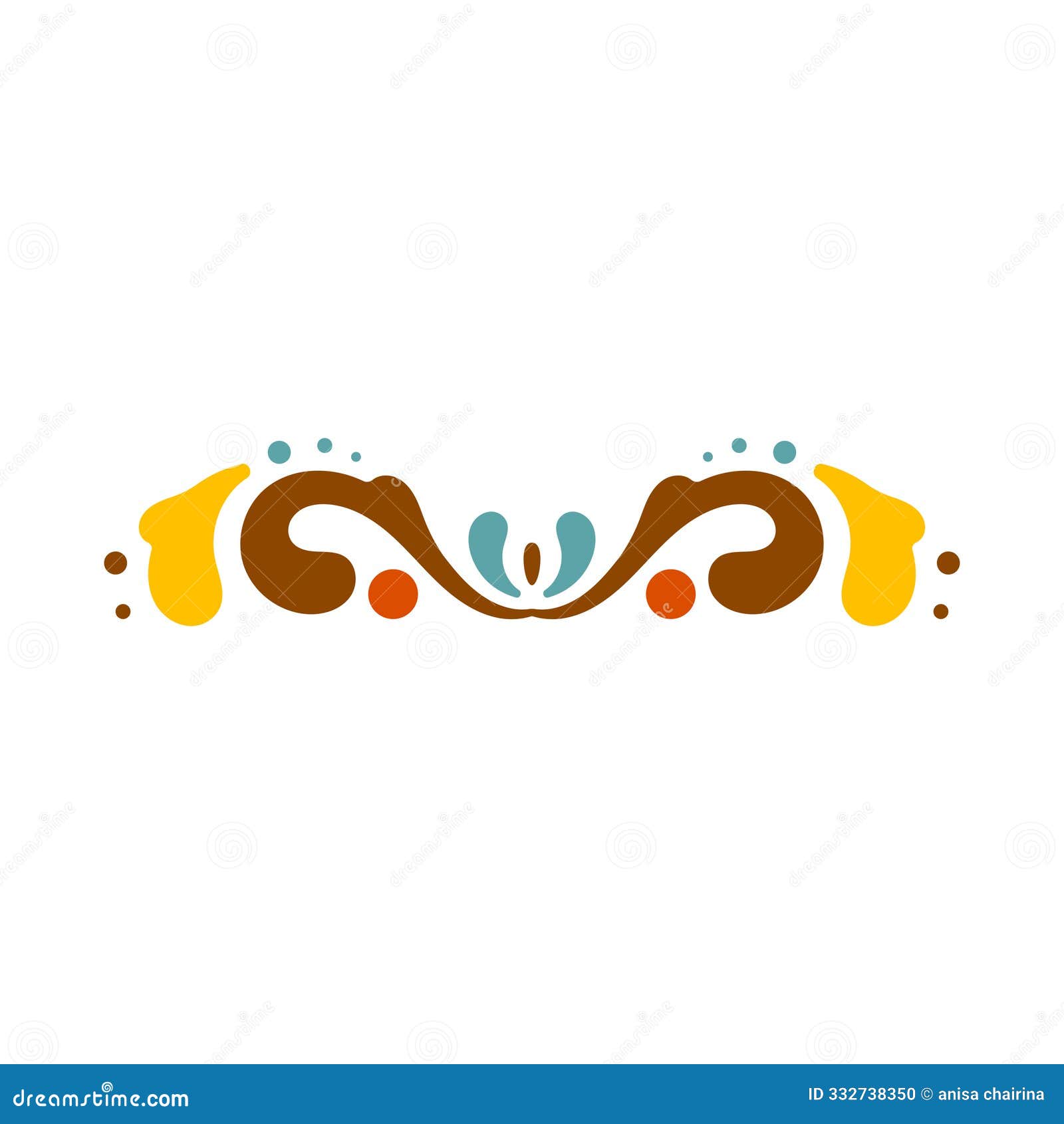 Hand Drawn Abstract Groovy Frame Design Element Vector Stock ...