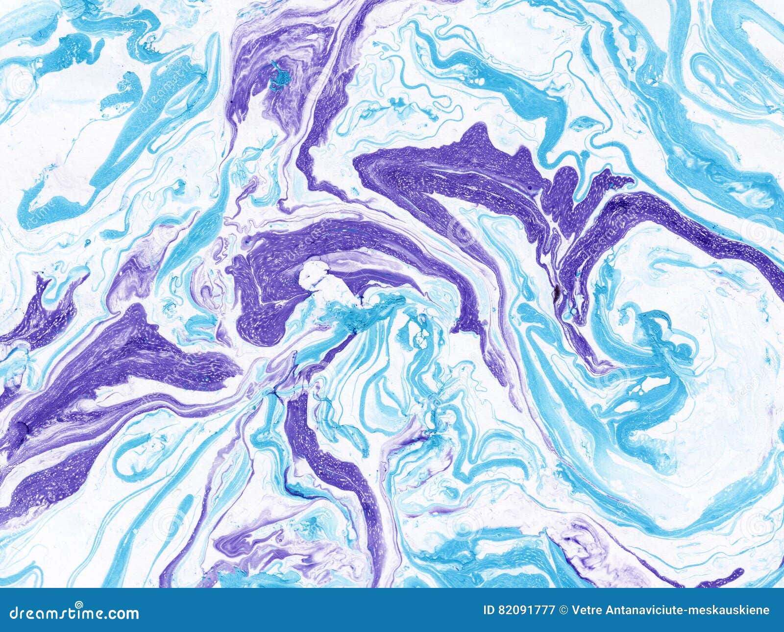 Hand Drawn Abstract Marble Texture. Handmade with Liquid Paint Stock ...