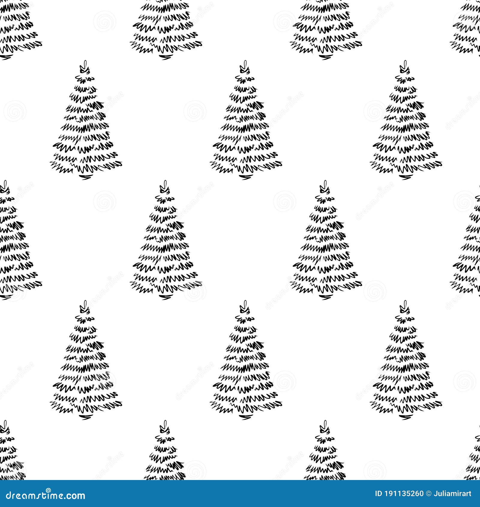 Pine Tree Pattern-08 stock vector. Illustration of card - 191135260