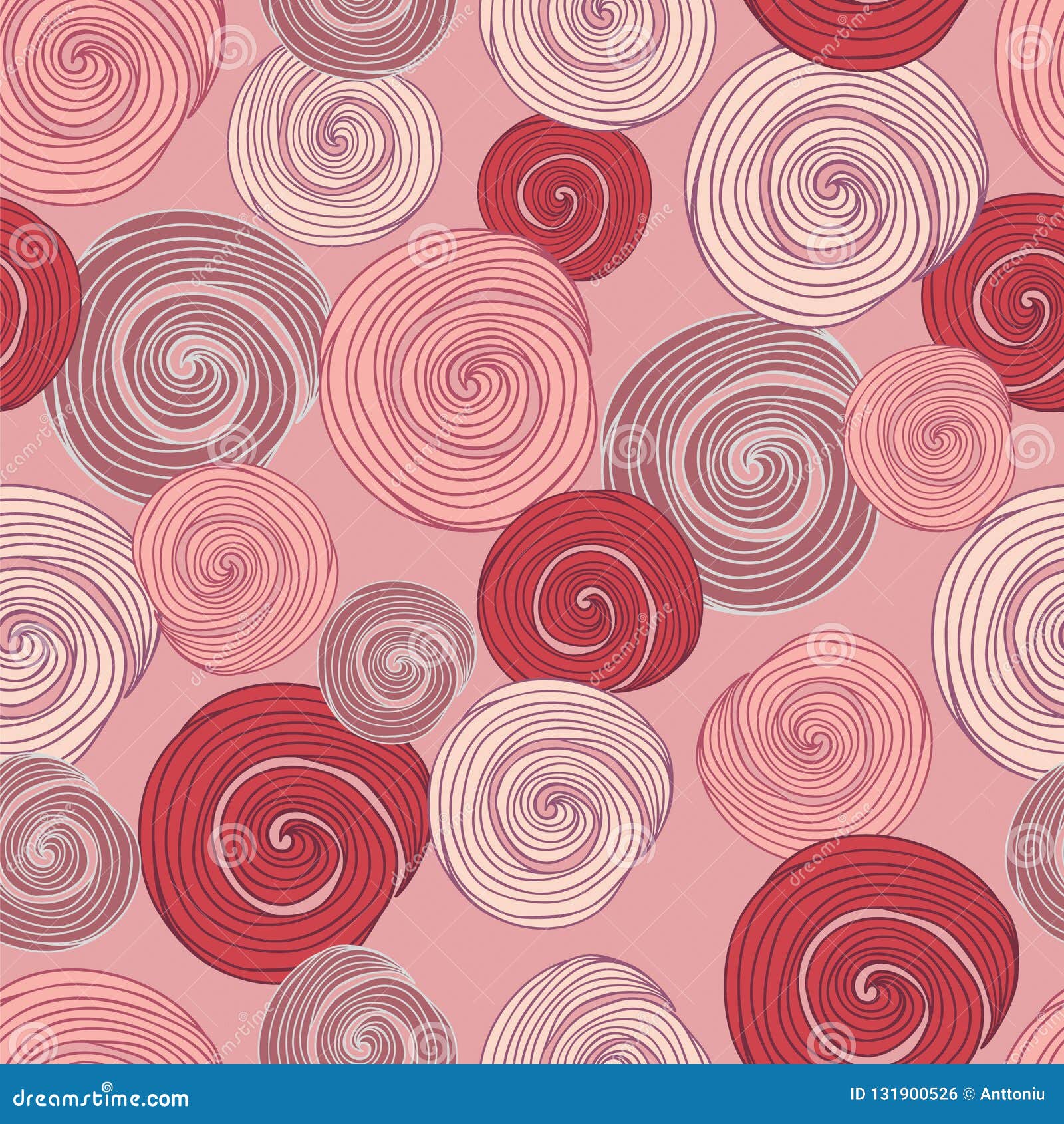 Hand- Drawn Abstract Seamless Background Pattern Stock Illustration ...