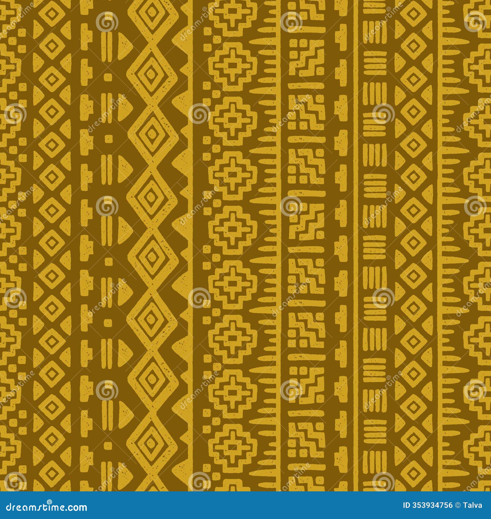 Hand Drawn Abstract Seamless Pattern, Ethnic Background, Aztec Style ...