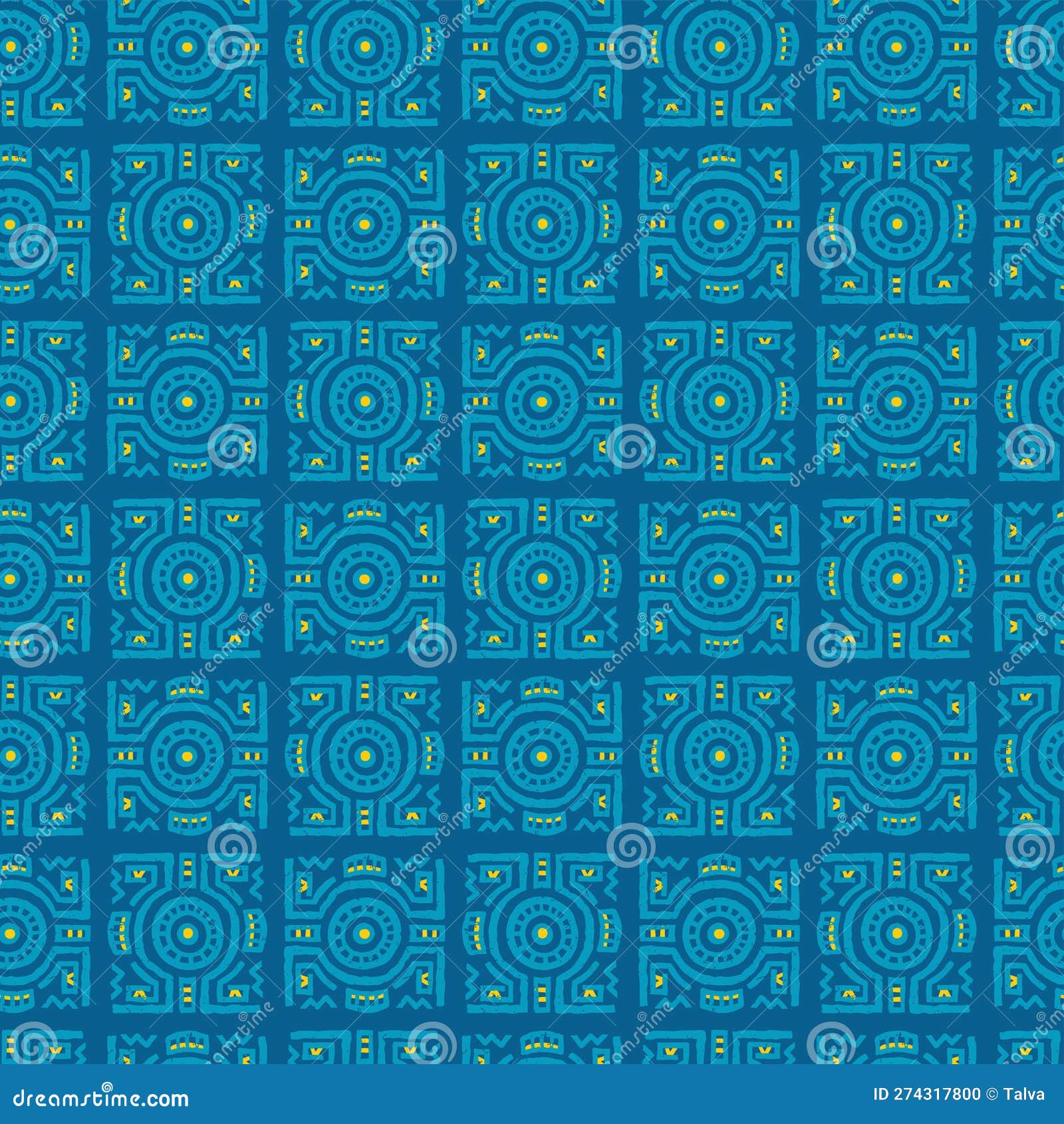 Hand Drawn Abstract Seamless Pattern, Ethnic Background, Simple Style ...