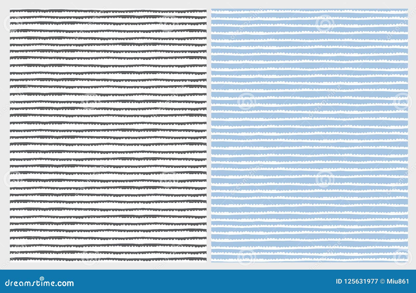 Hand Drawn Abstract Trail Vector Patterns. White, Gray and Blue Design ...