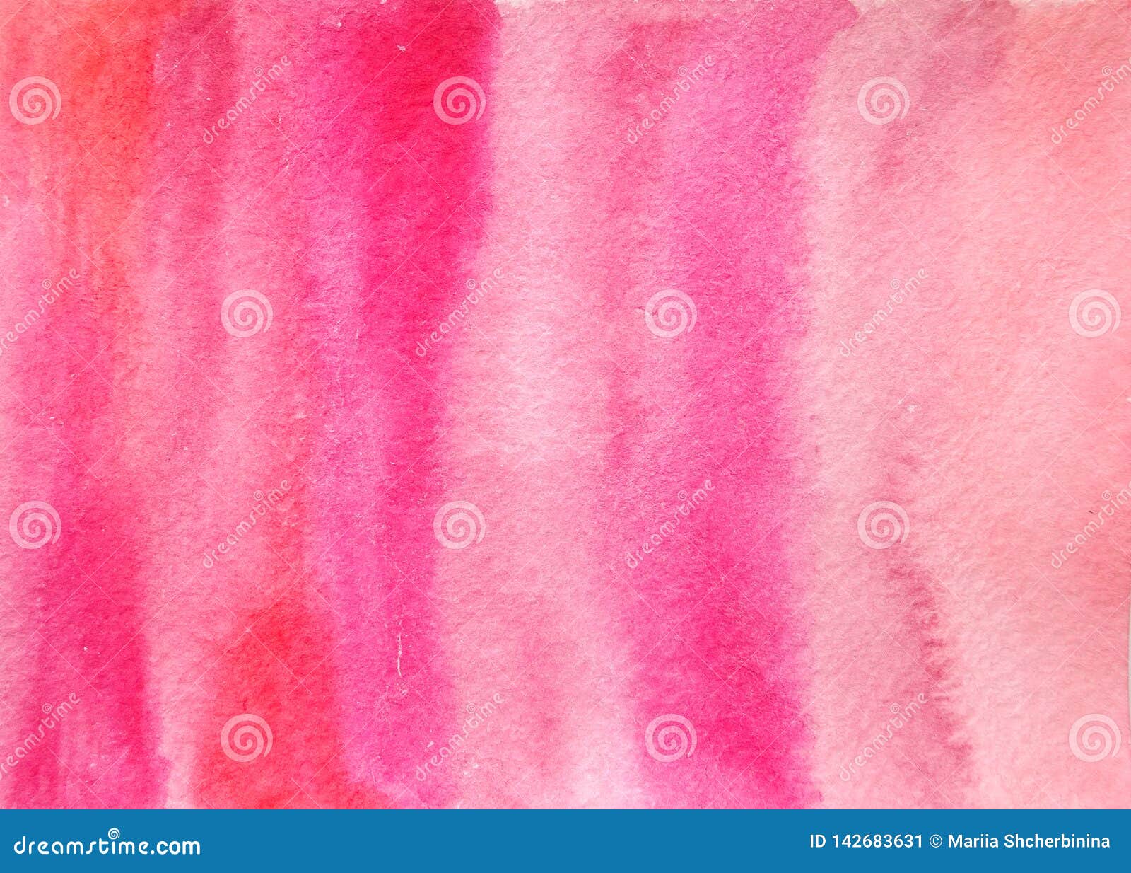 Hand Drawn Abstract Watercolor Textures Pink Background Stock Image ...