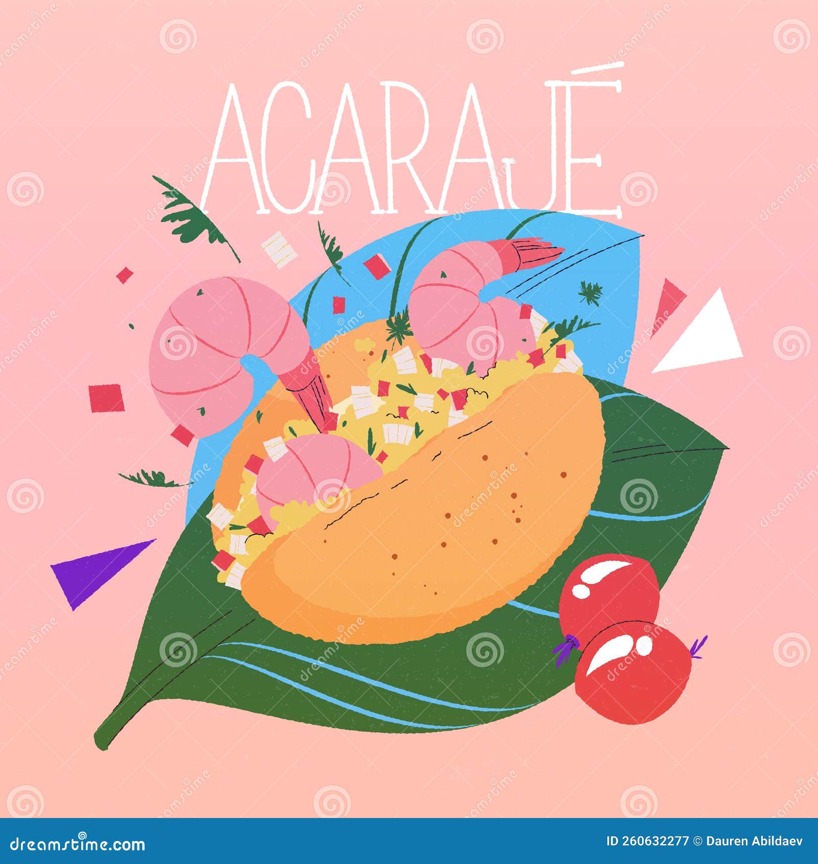 Hand Drawn Acaraje Vector Illustration. Stock Vector - Illustration of ... Hand Drawn Acaraje Vector Illustration. Stock Vector - Illustration of ...