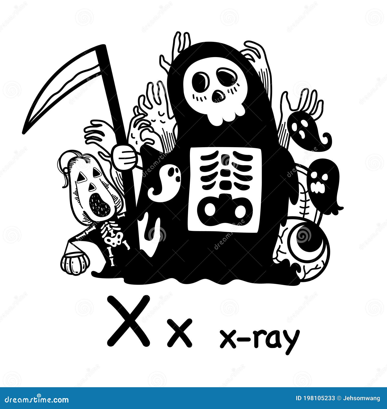 Hand Drawn.Alphabet Letter X-x-ray Stock Vector - Illustration of back ... Hand Drawn.Alphabet Letter X-x-ray Stock Vector - Illustration of back ...
