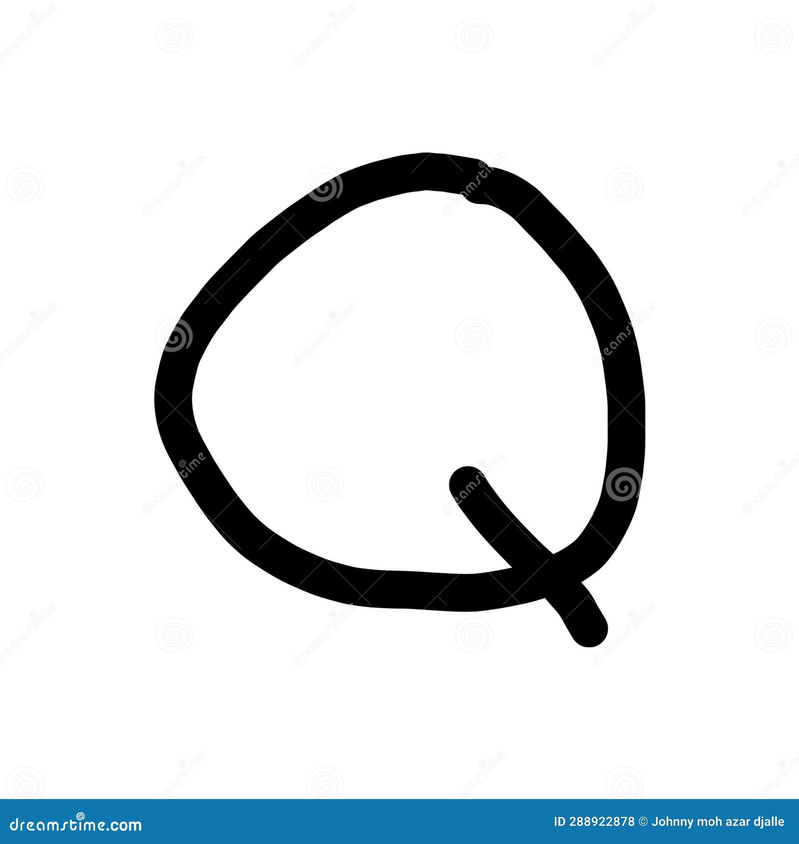 Hand Drawn Alphabetical Isolated White Stock Illustration ...