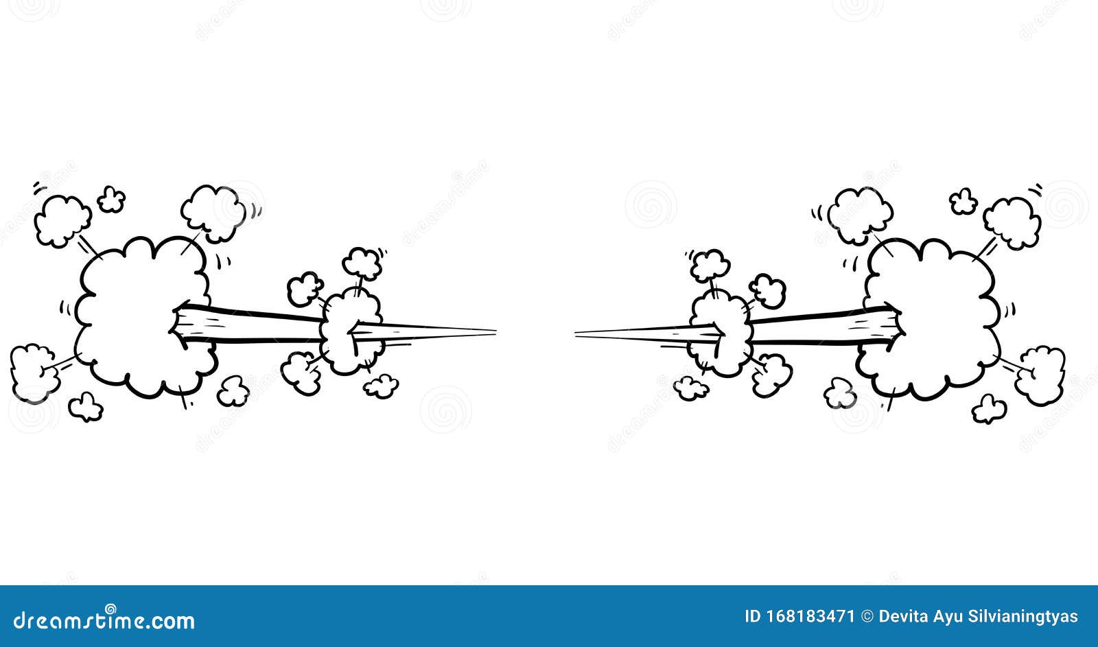 Hand Drawn Angry Smoke Elements Stressed Emotion Comic Graphic Doodle ...