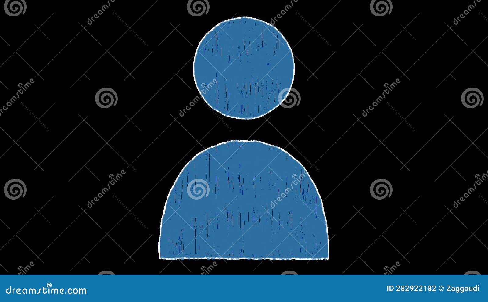 Hand Drawn Animated Profil Icon in Green Screen Stock Footage - Video ...