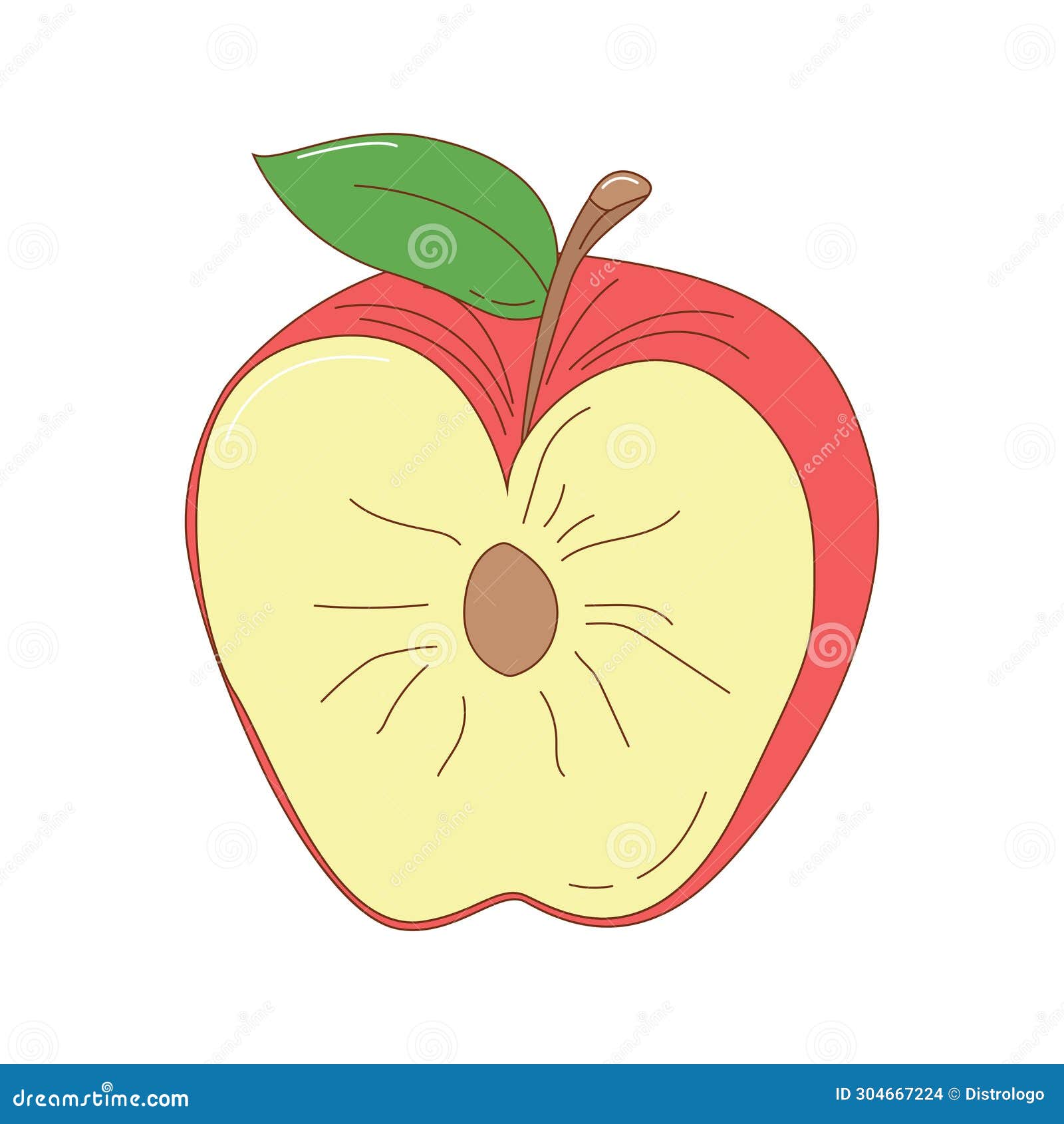 Hand Drawn Apple Fruit Vector Illustration. Creative Hand Drawn Fruit Vector Element Design ...