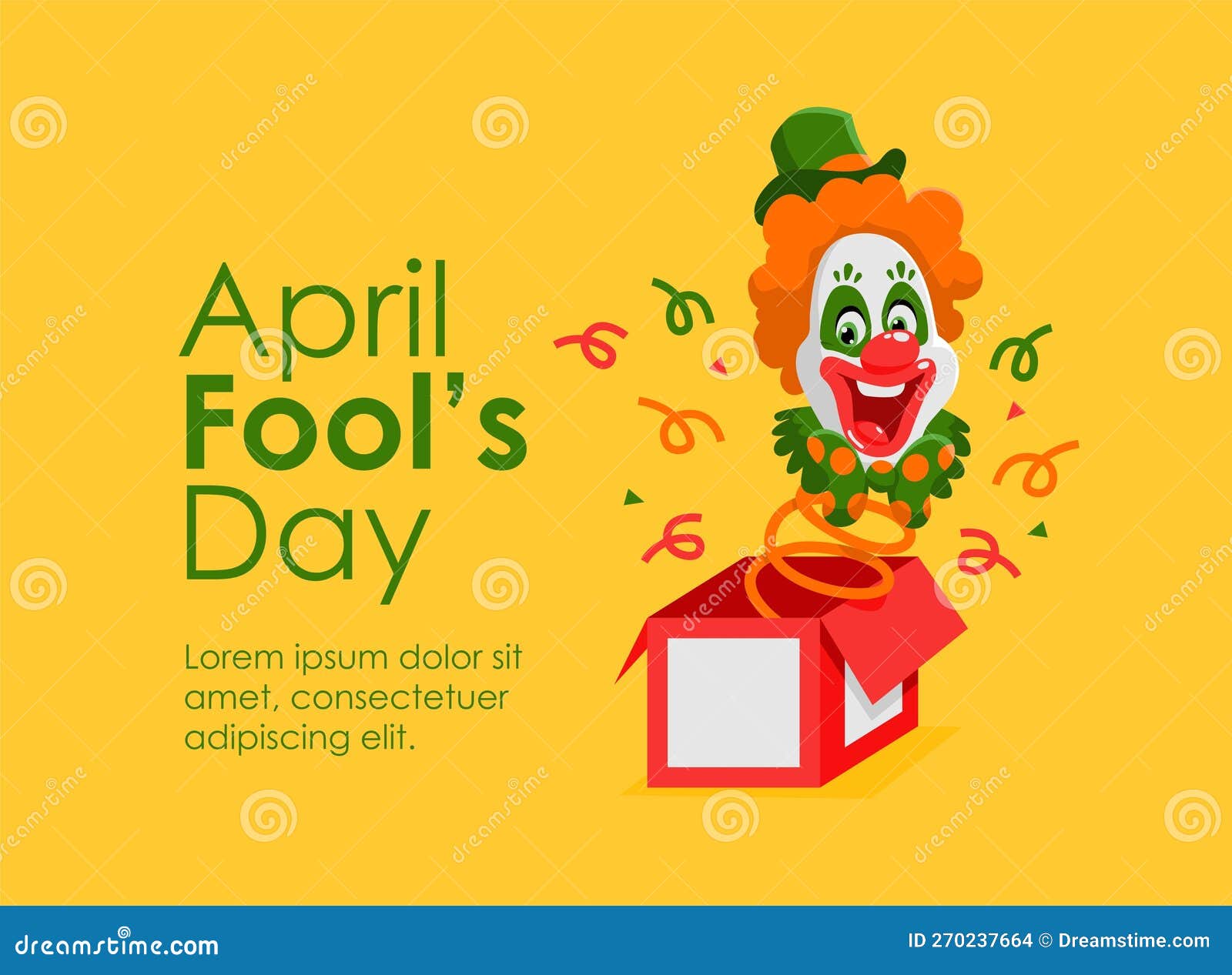 Hand Drawn April Fools Day Banner Design Stock Vector - Illustration of ...