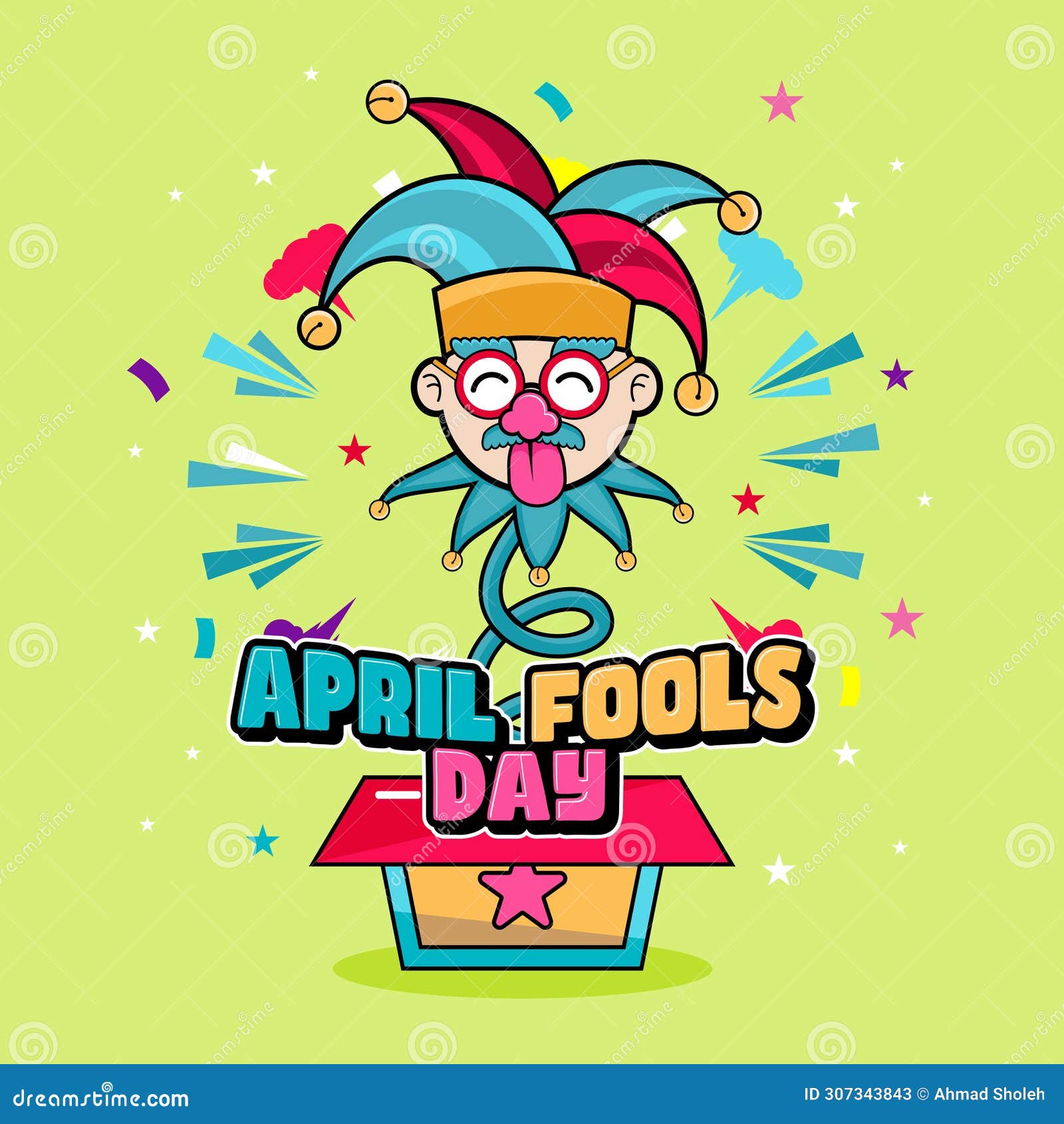 Hand-drawn April Fools Day Festive Day Vector Stock Vector ...
