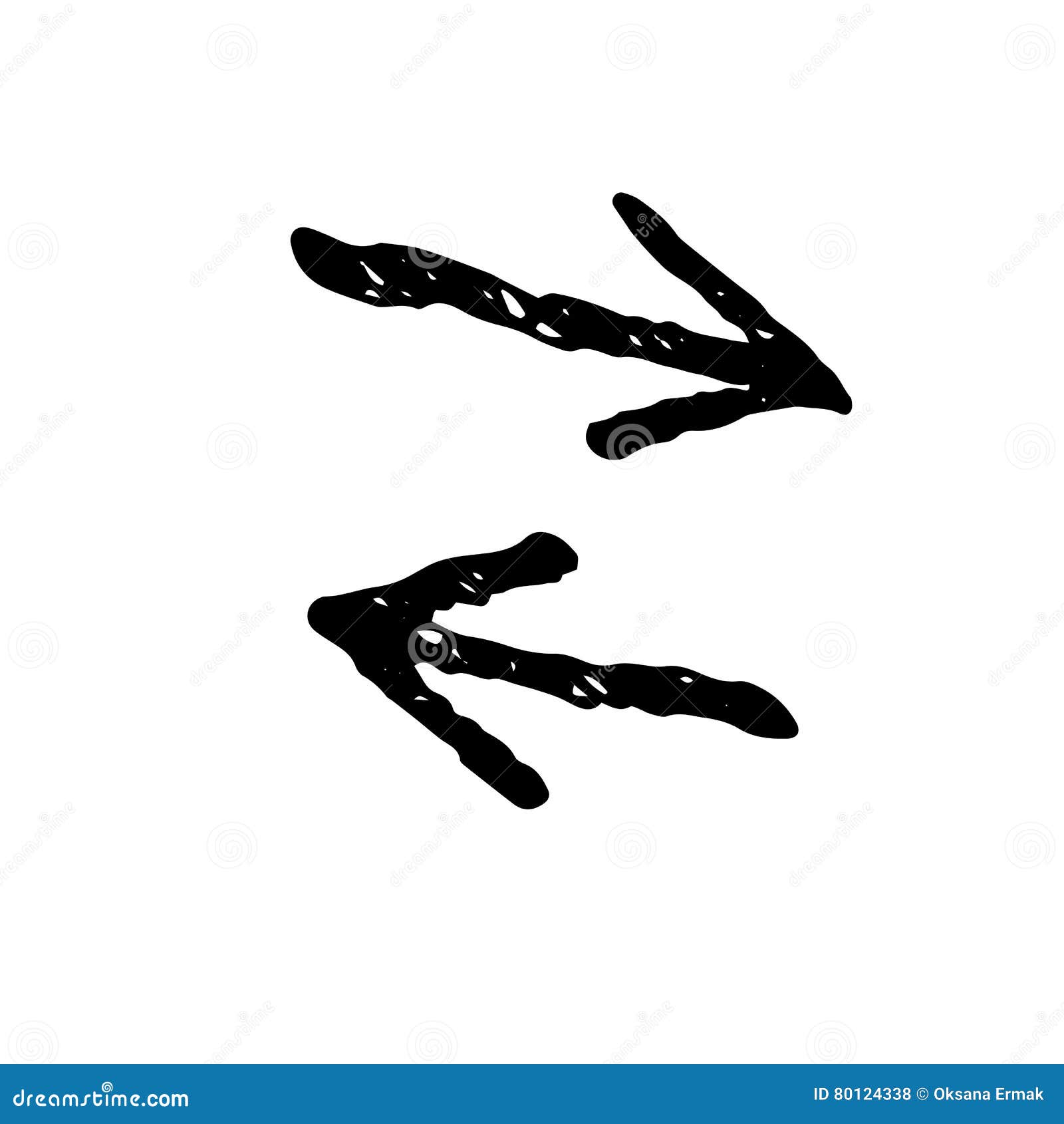 Hand Drawn Arrow Icon stock vector. Illustration of connection - 80124338