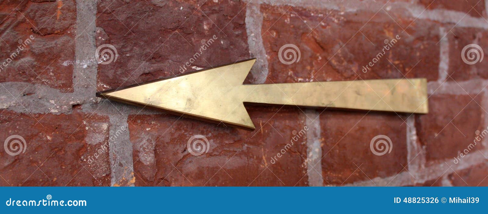 Hand Drawn Arrows on Brick Wall. Background Stock Photo - Image of ...