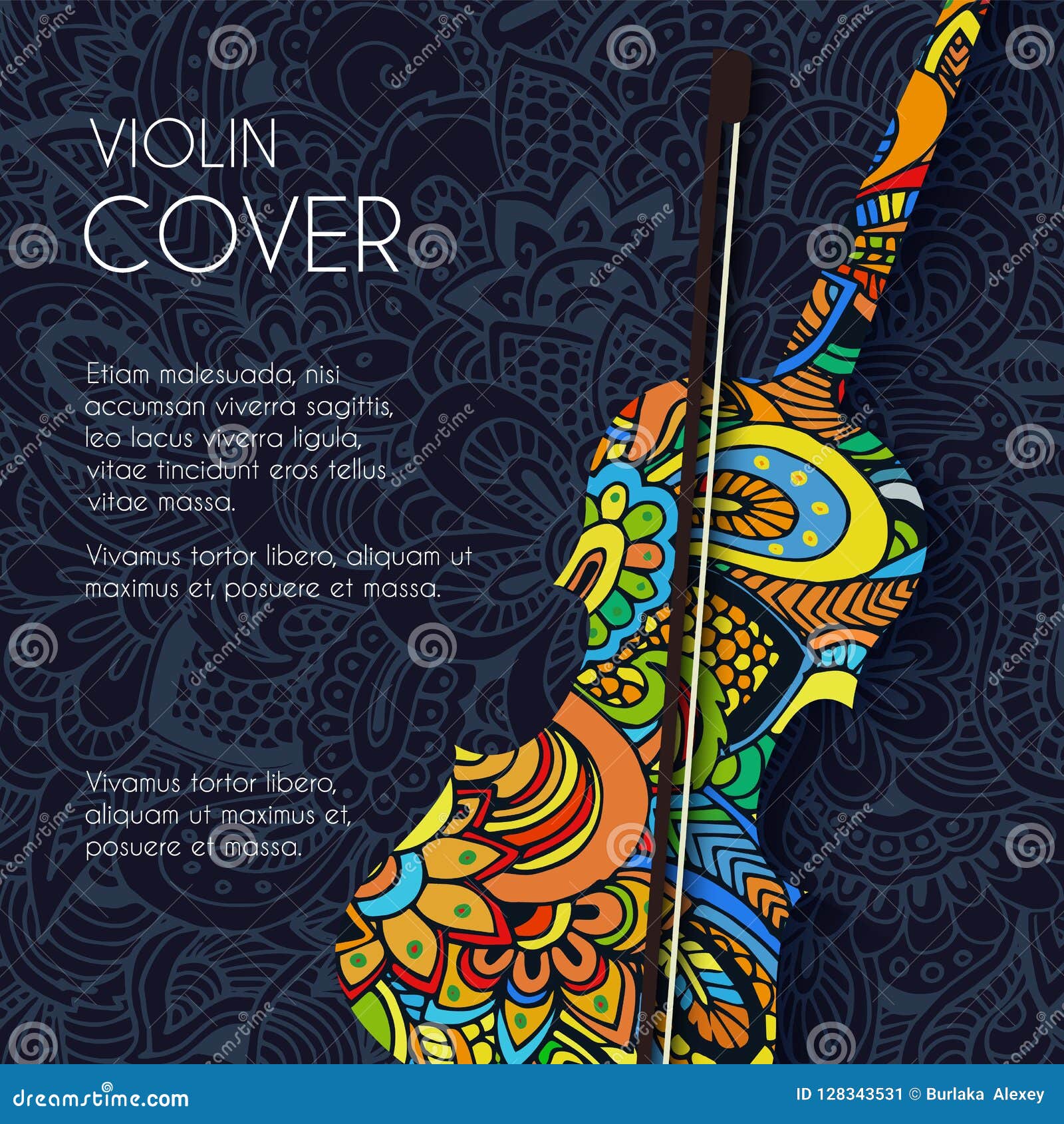 Violin Background Vector Illustration | CartoonDealer.com #52271528