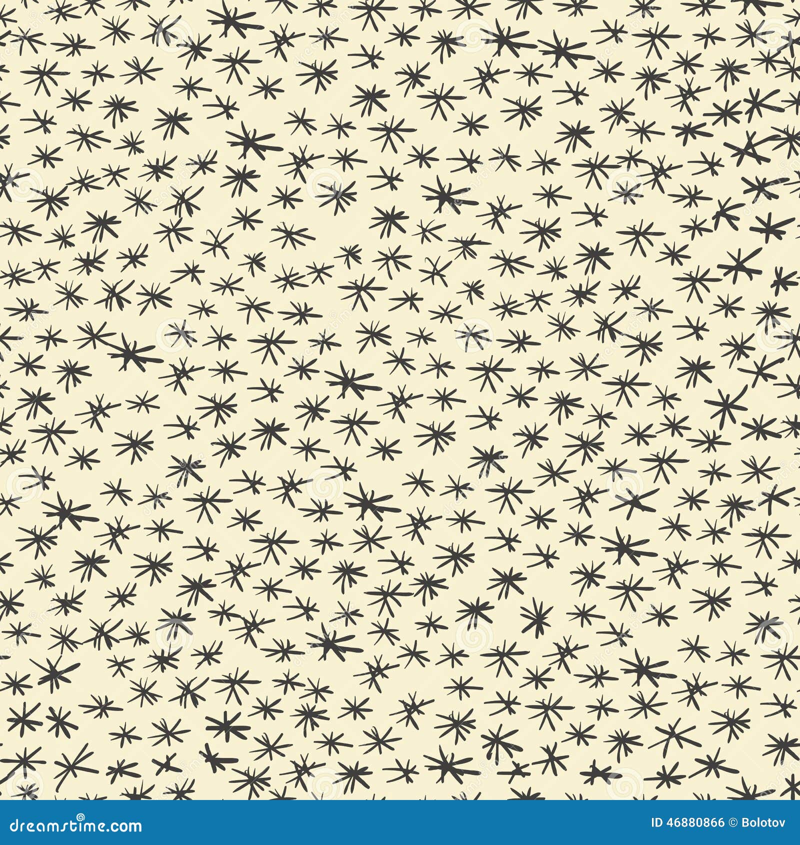 Hand-drawn Asterisk Seamless Pattern Stock Illustration - Illustration ...