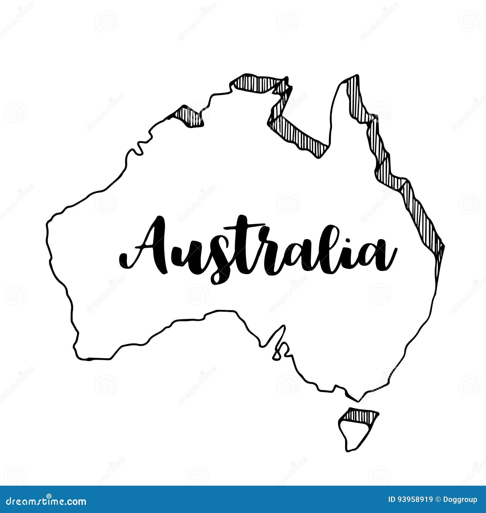Australia Map Draw