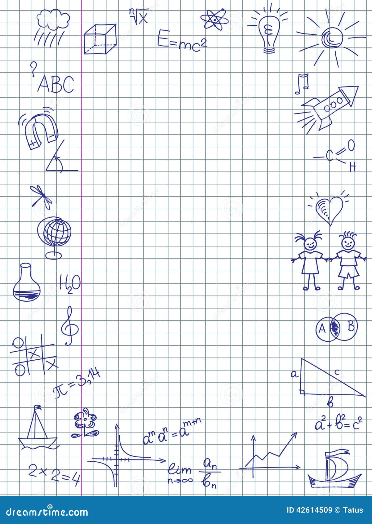 Hand Drawn Back To School Sketch Stock Vector - Illustration of ...