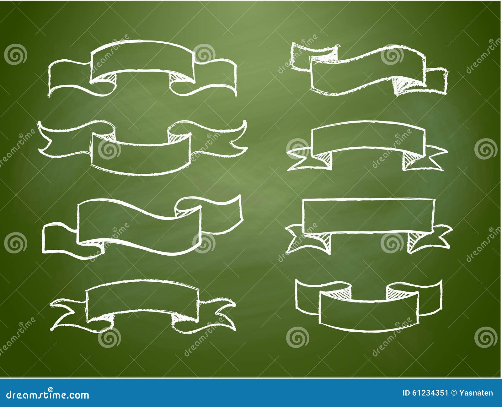 Hand-drawn Banner Scribble Vector Vintage Scroll Stock Vector ...