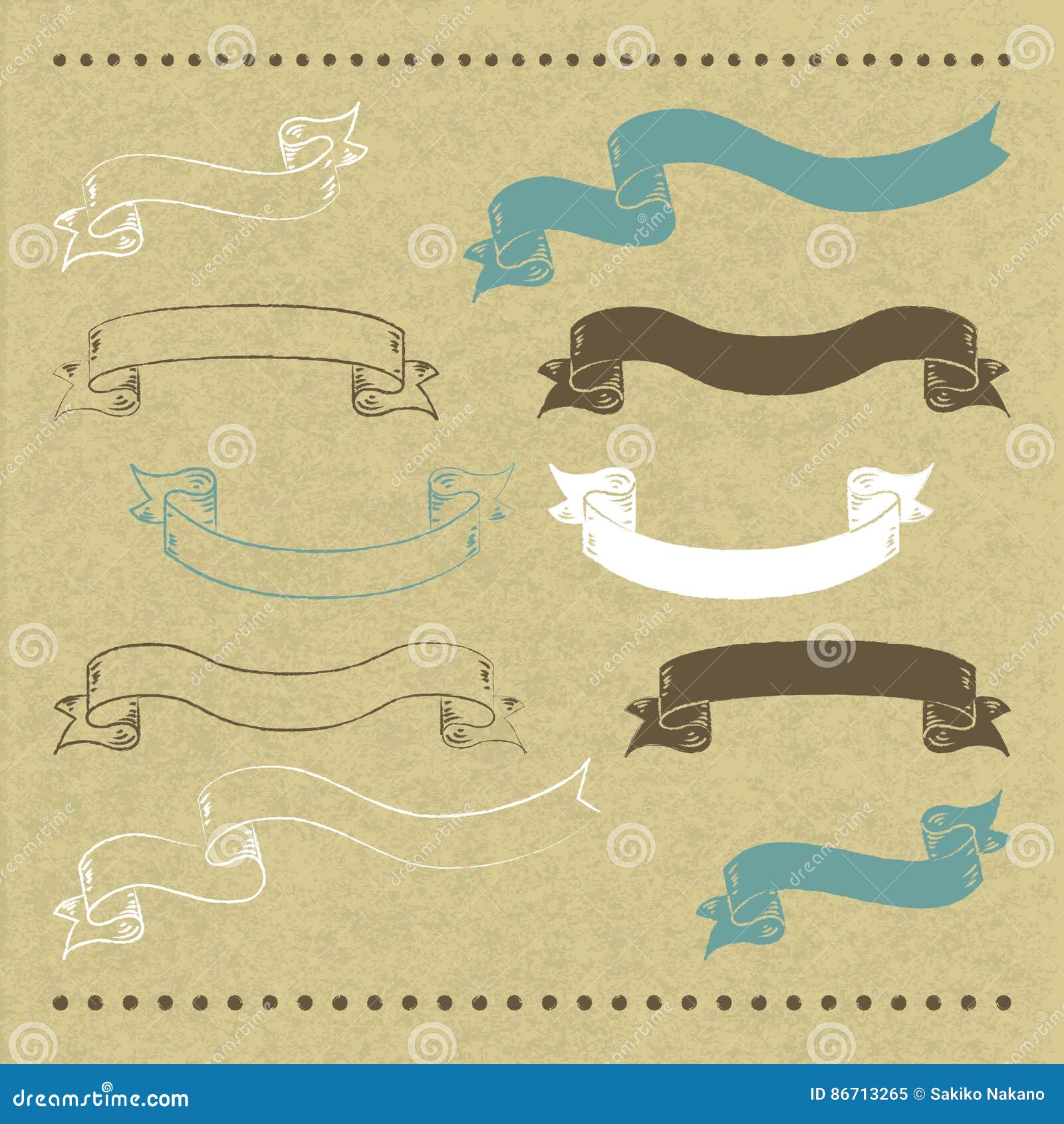 Hand drawn banners stock vector. Illustration of elegant - 86713265