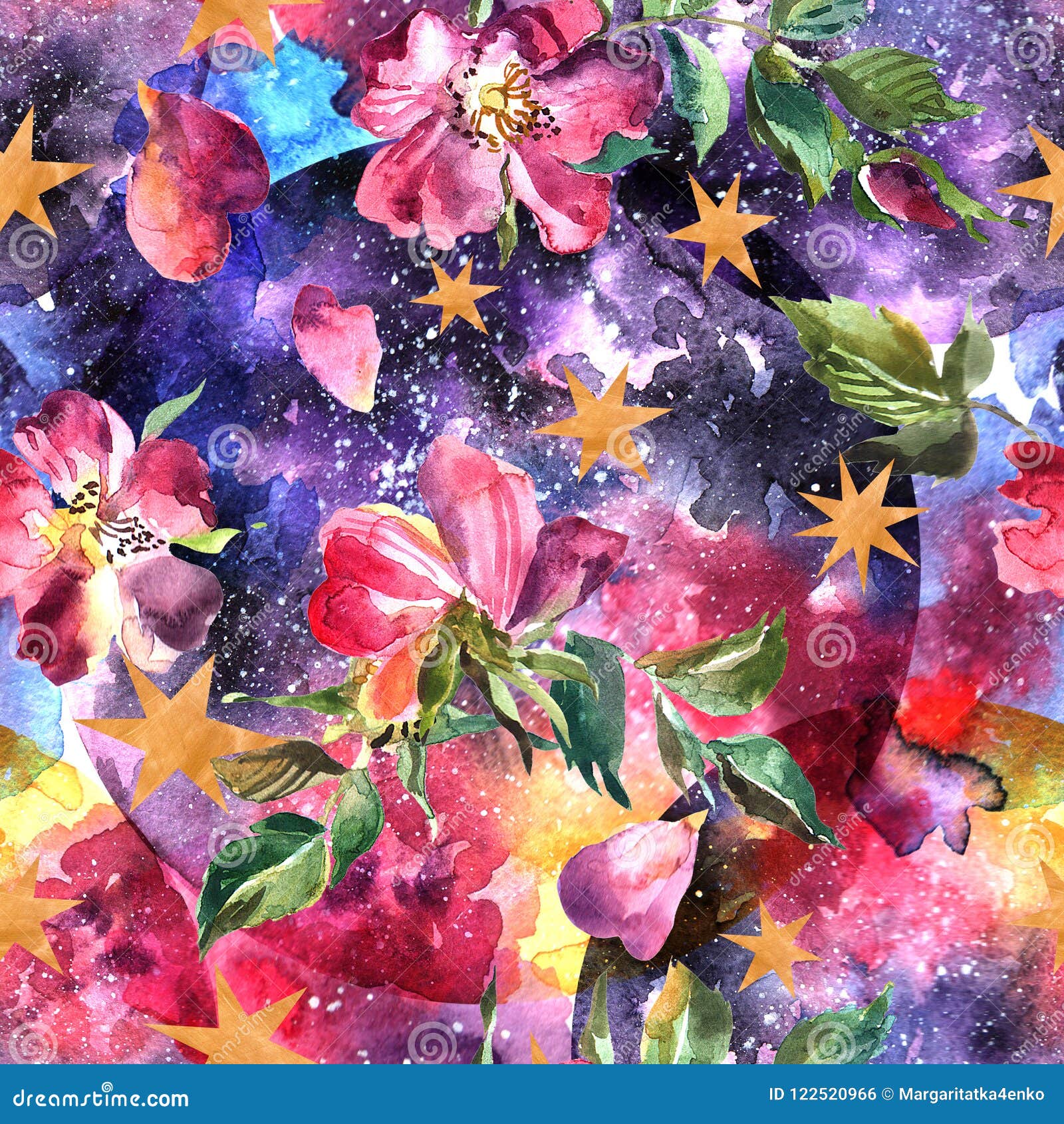 Illustration Of A Space Drawing. Vector Illustration Of The Planet ...