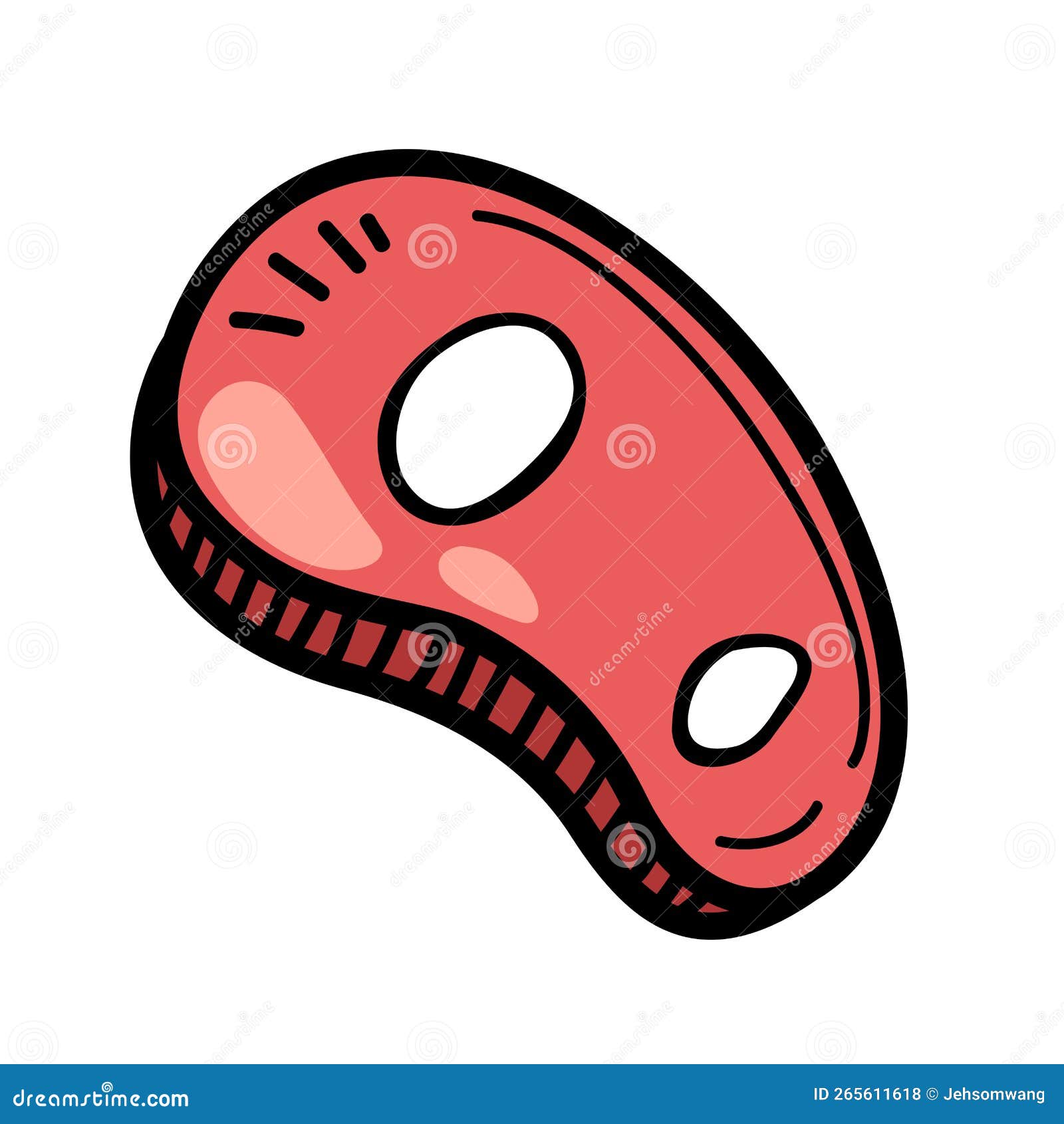 Hand Drawn Beef Steak Illustration Stock Vector - Illustration of ...