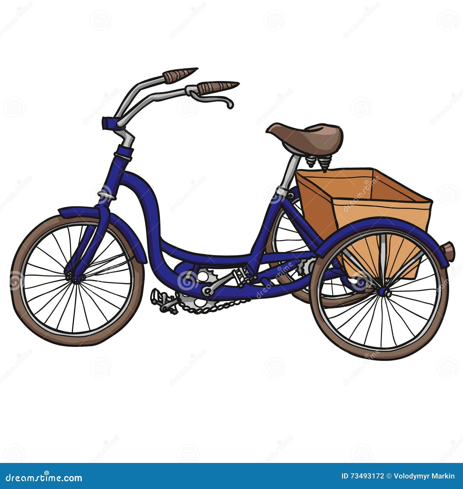 Hand-drawn Bike. Isolated on White Background Stock Vector ...