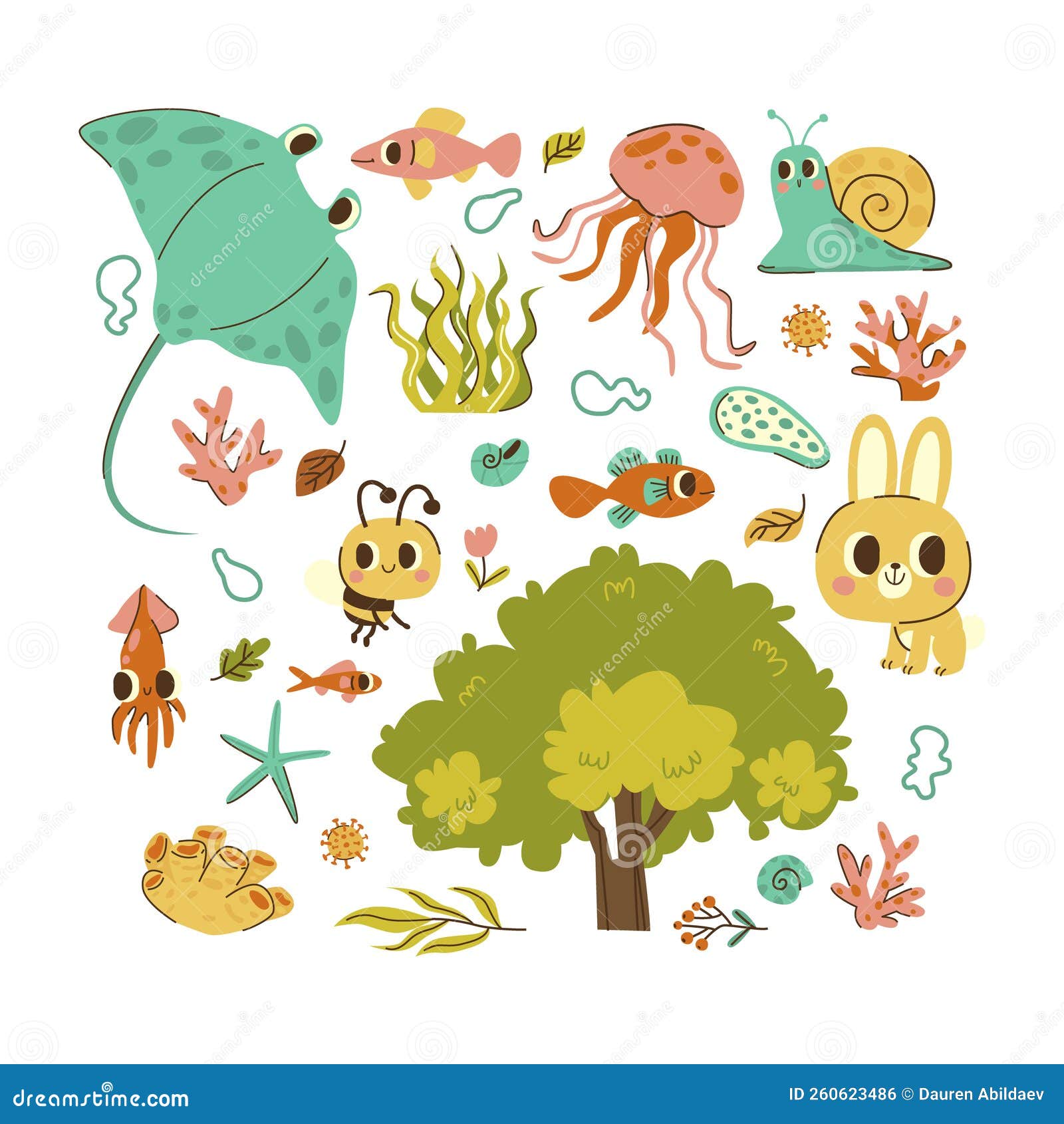 Biodiversity 2D Vector Web Banner, Poster | CartoonDealer.com #190690976