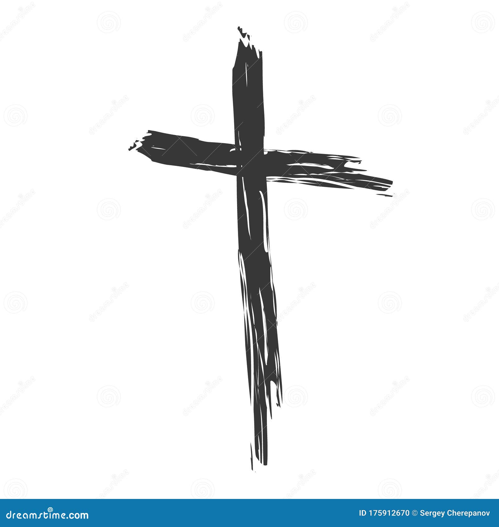 Hand Drawn Black Grunge Cross Icon, Simple Christian Cross Sign, Hand ... Hand Drawn Black Grunge Cross Icon, Simple Christian Cross Sign, Hand ...