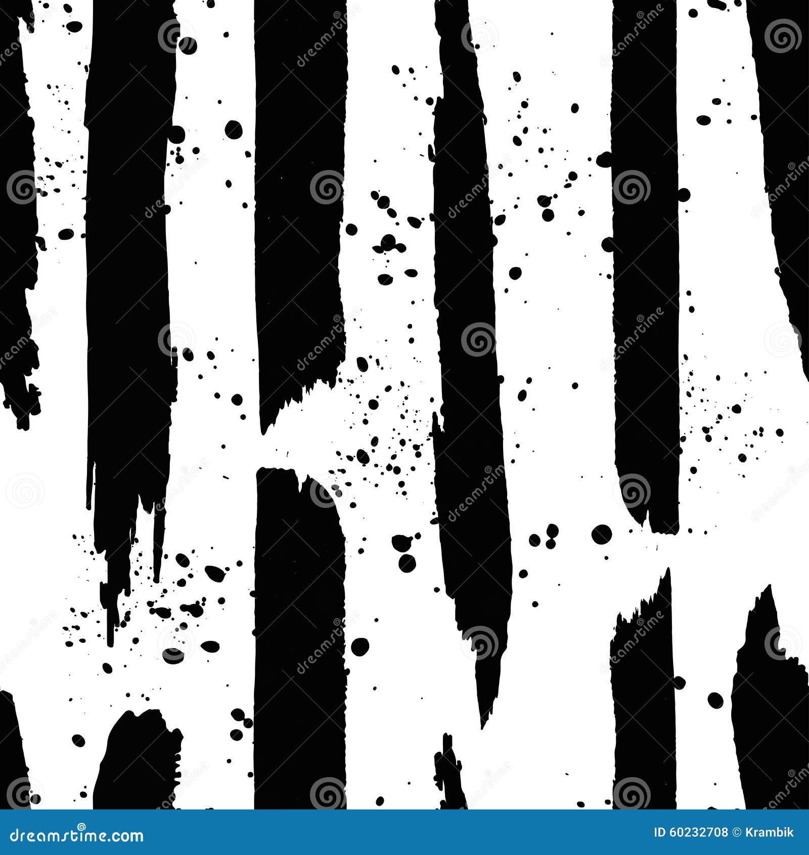 Hand Drawn Black Ink Line and Splash Stock Vector - Illustration of ...