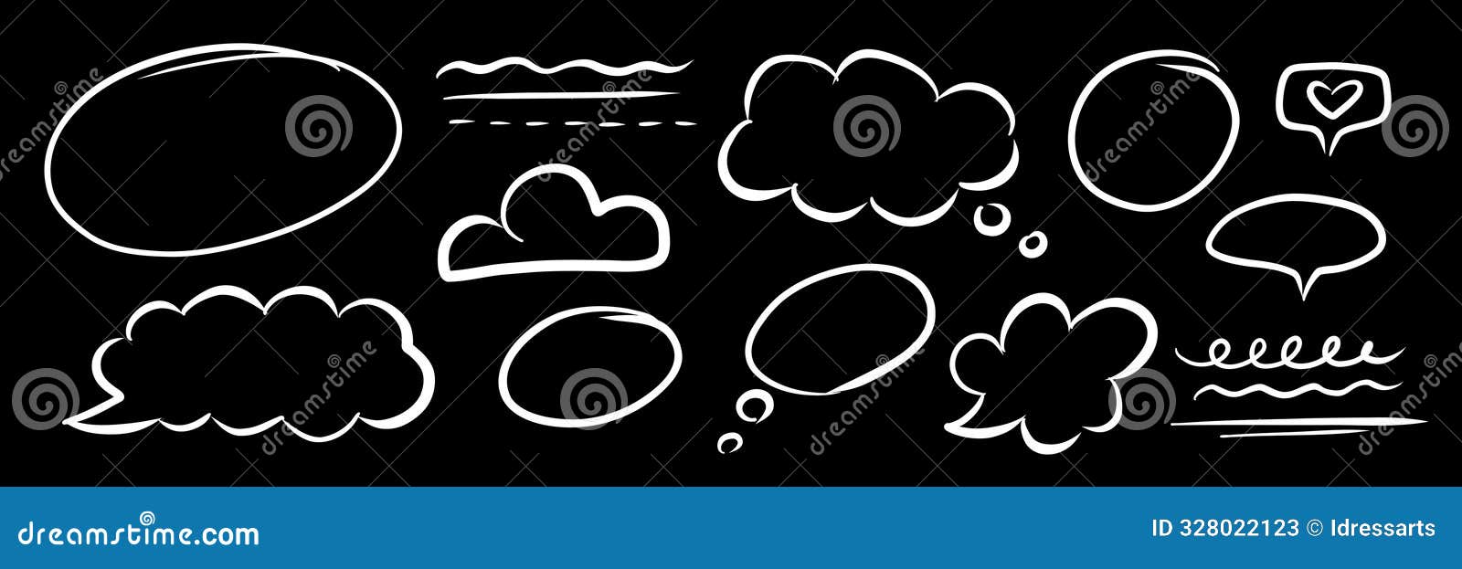 Hand Drawn Blank Textbox Frames Set. Cartoon Vector | CartoonDealer.com ...