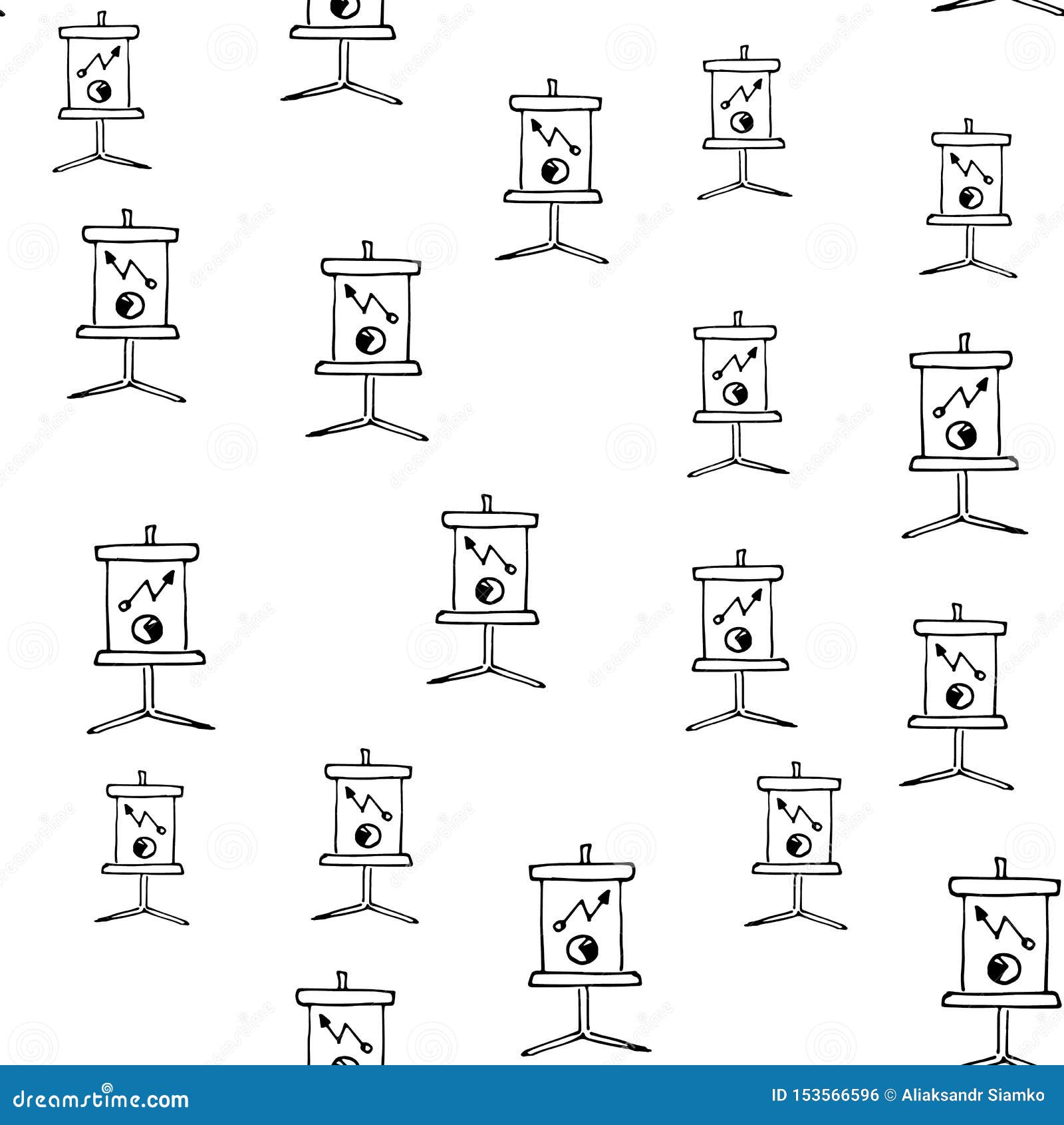 Hand Drawn Board with a Schedule Doodle. Sketch Style Icon. Decoration ...