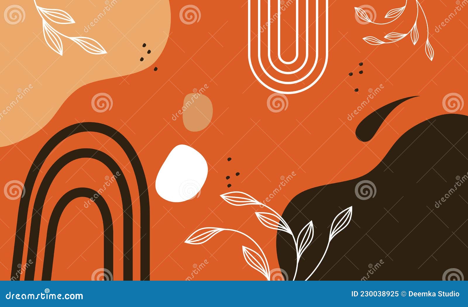 Hand Drawn Boho Background Vector Stock Vector - Illustration of ...